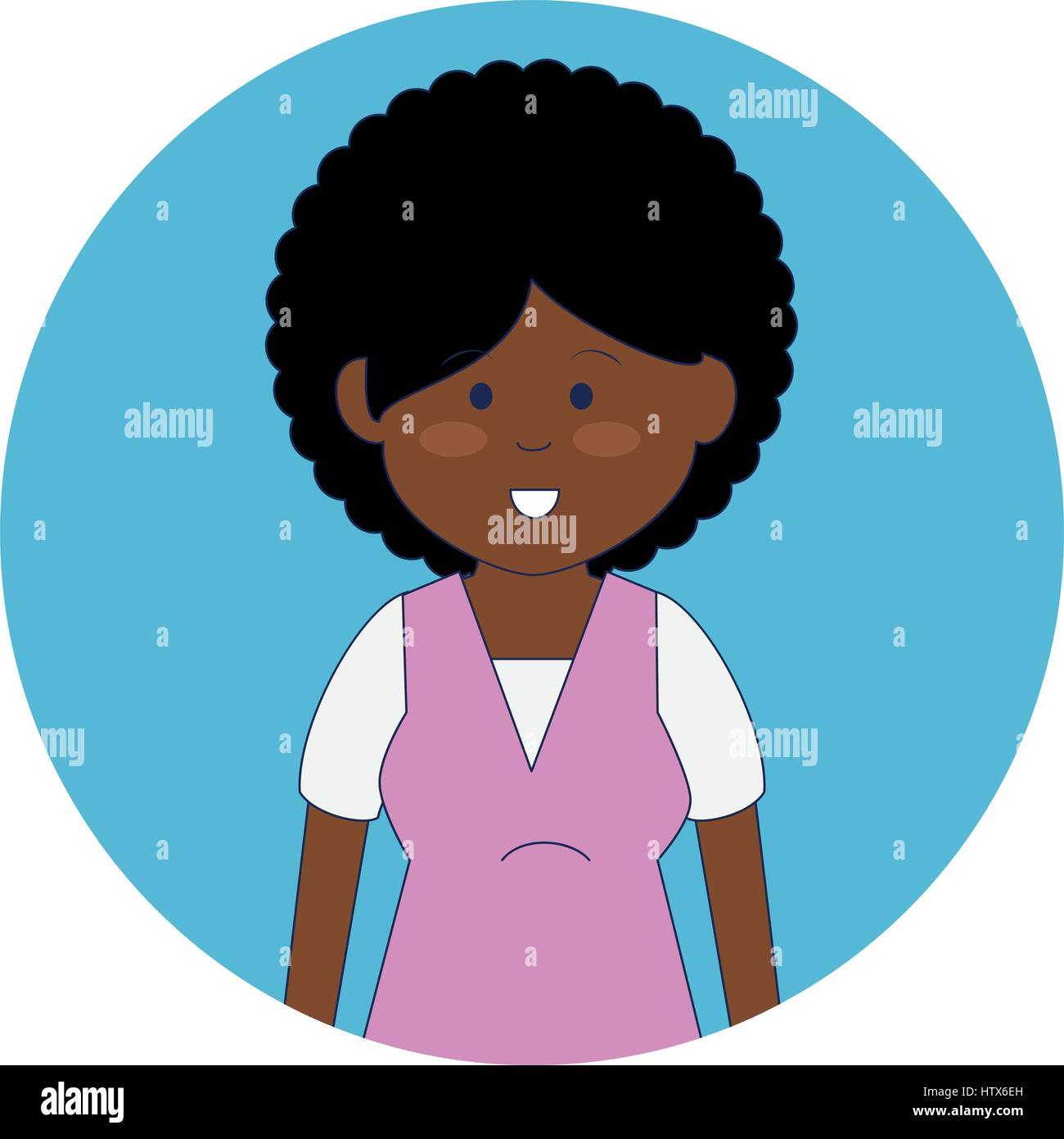 african cute woman ethnicity character Stock Vector Image & Art - Alamy