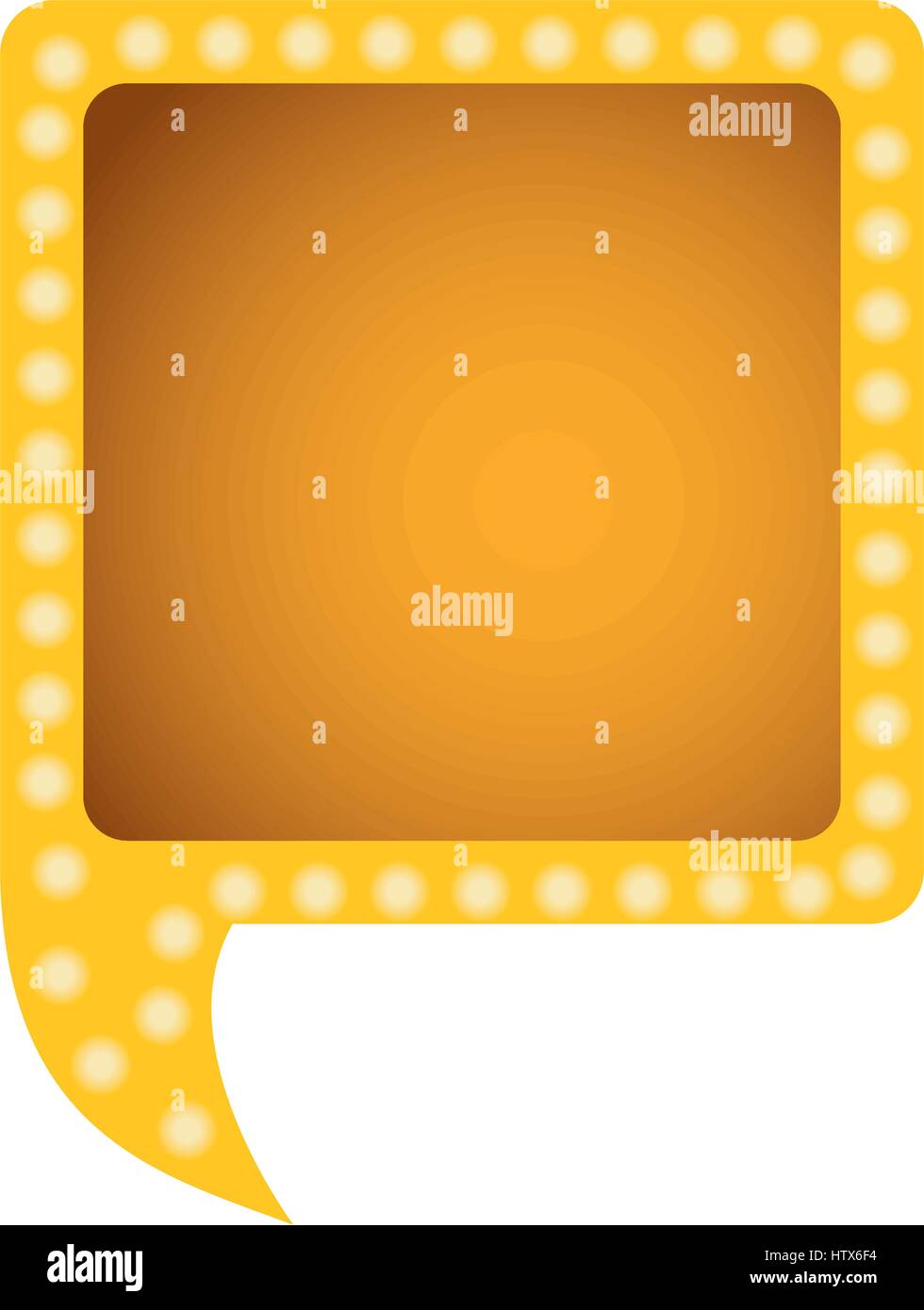 yellow square chat bubble Stock Vector Image & Art - Alamy