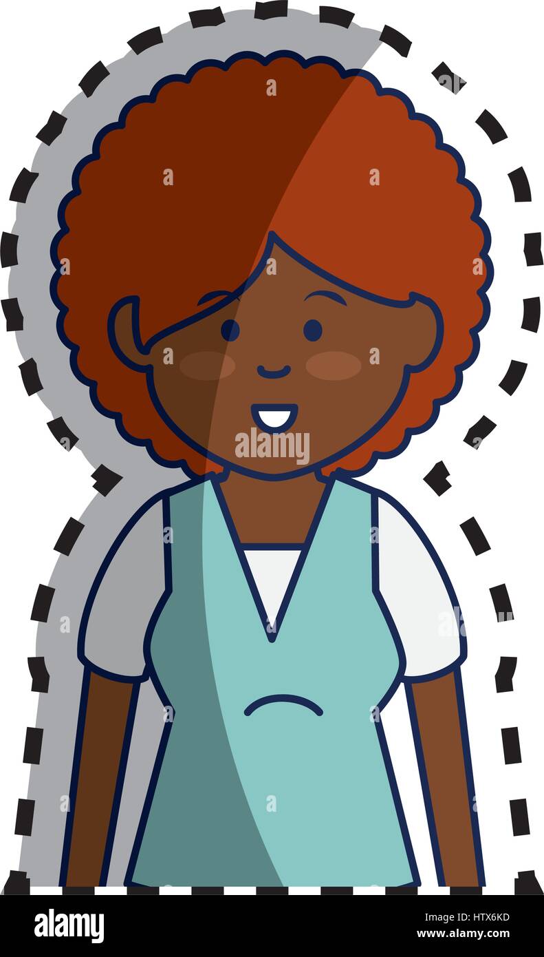 african cute woman ethnicity character Stock Vector Image & Art - Alamy