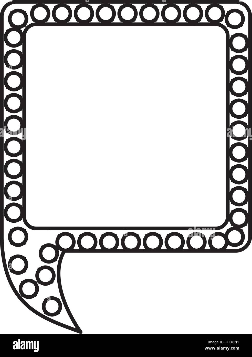 silhouette square chat bubble Stock Vector Image & Art - Alamy