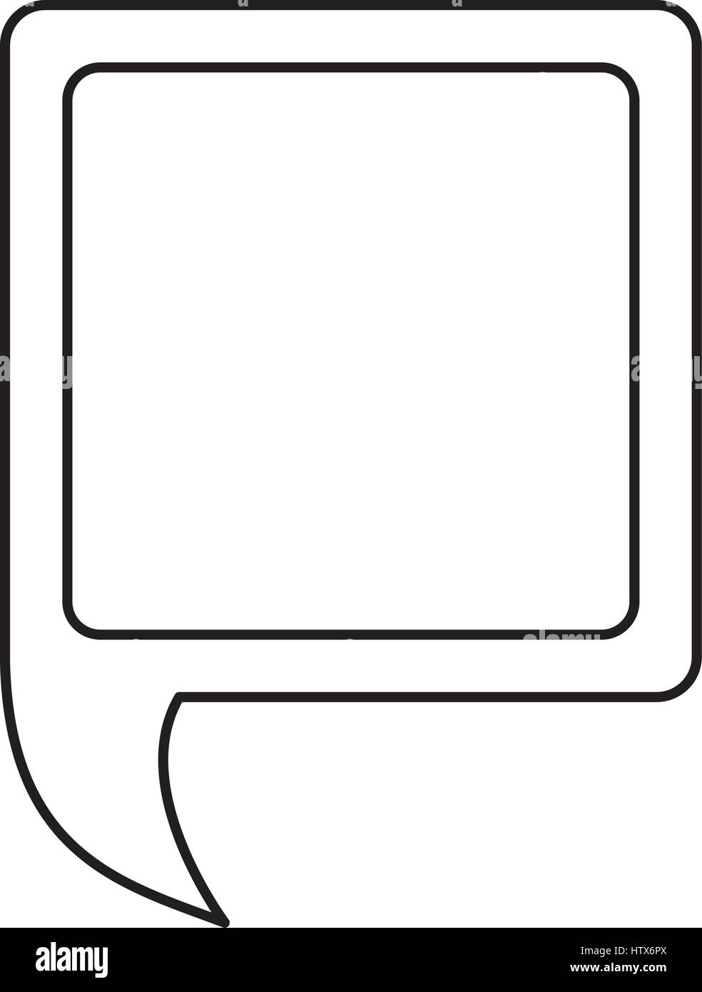 contour square chat bubble Stock Vector Image & Art - Alamy