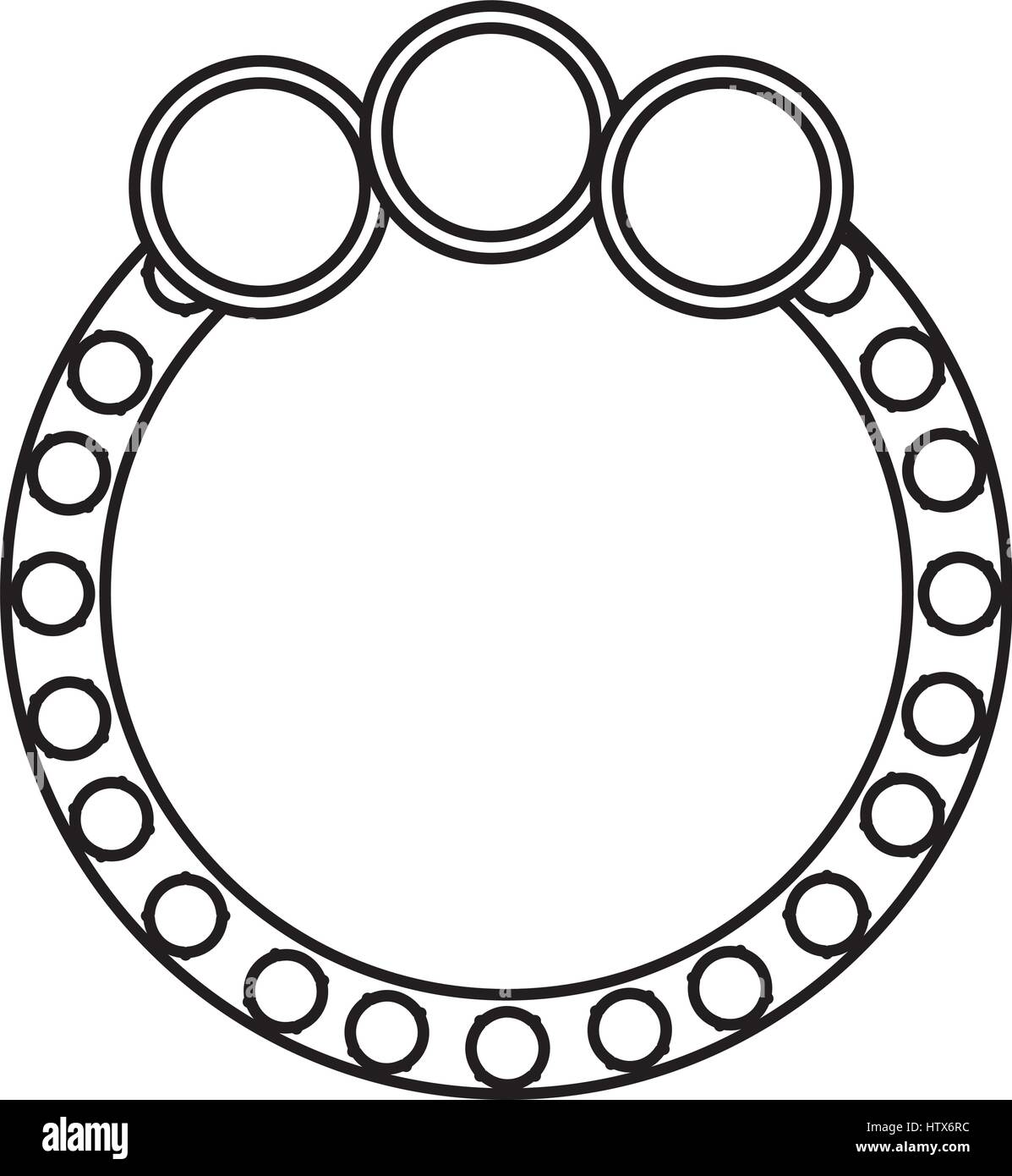 silhouette round bubble with circle icon Stock Vector Image & Art - Alamy