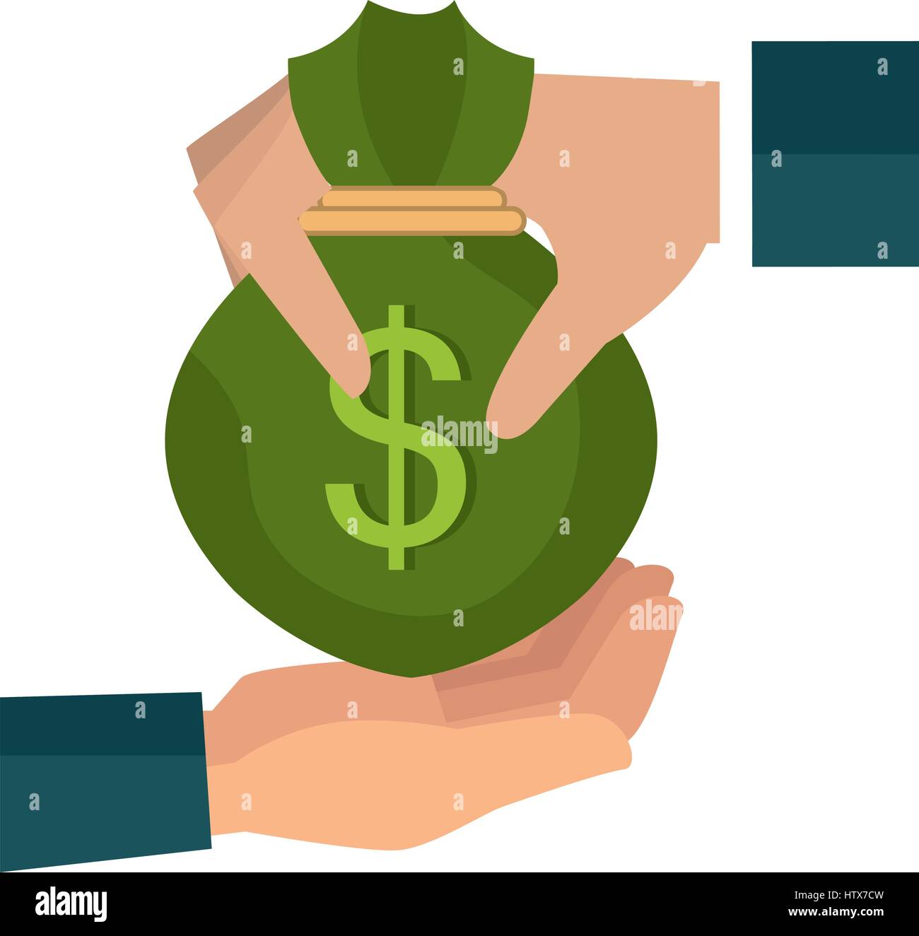 hands human with money Stock Vector Image & Art - Alamy