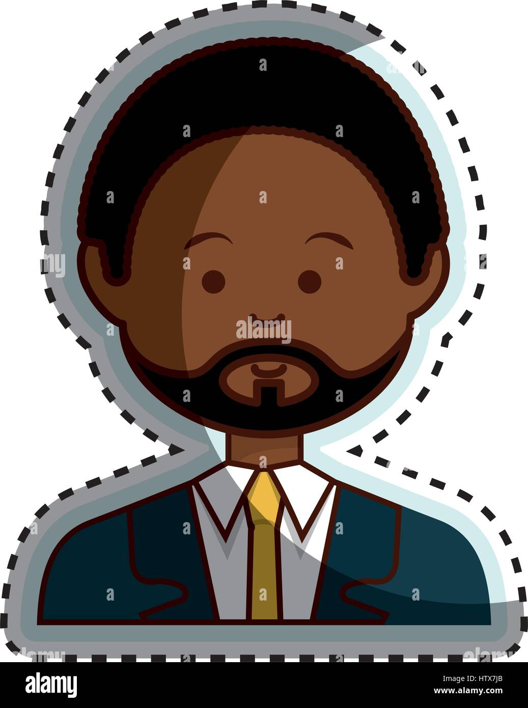 african businessman ethnicity avatar character Stock Vector Image & Art ...