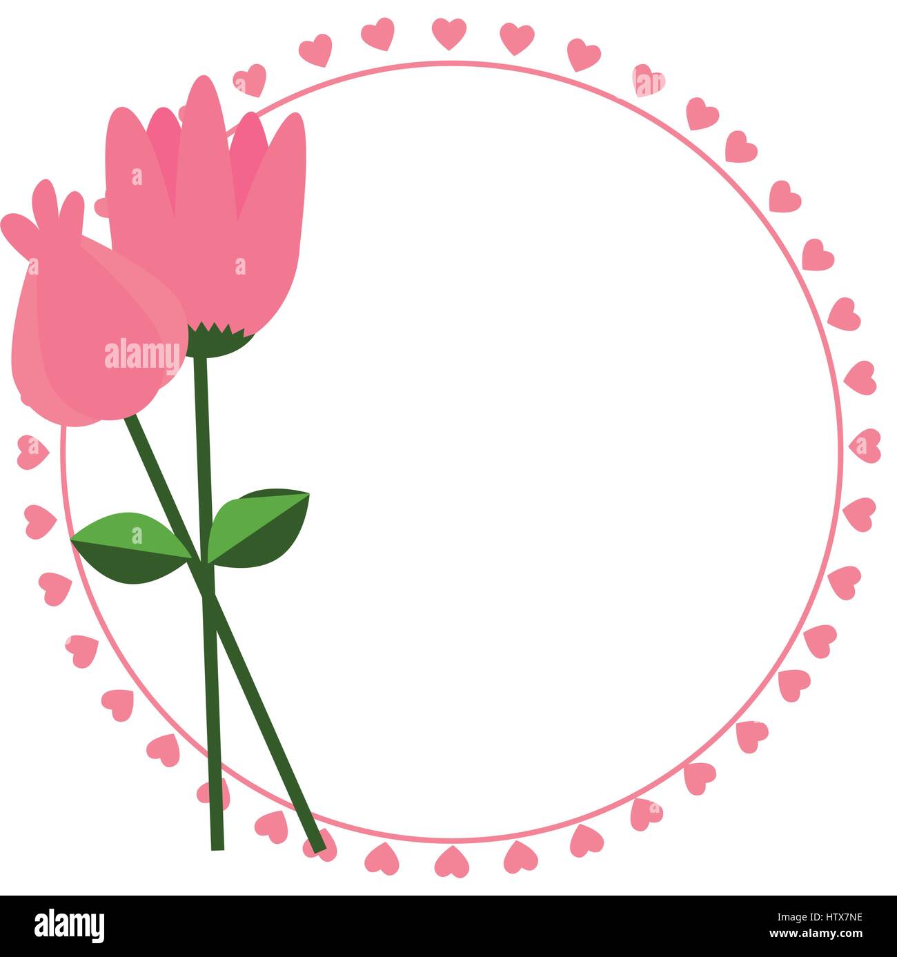 cute floral frame decorative Stock Vector Image & Art - Alamy
