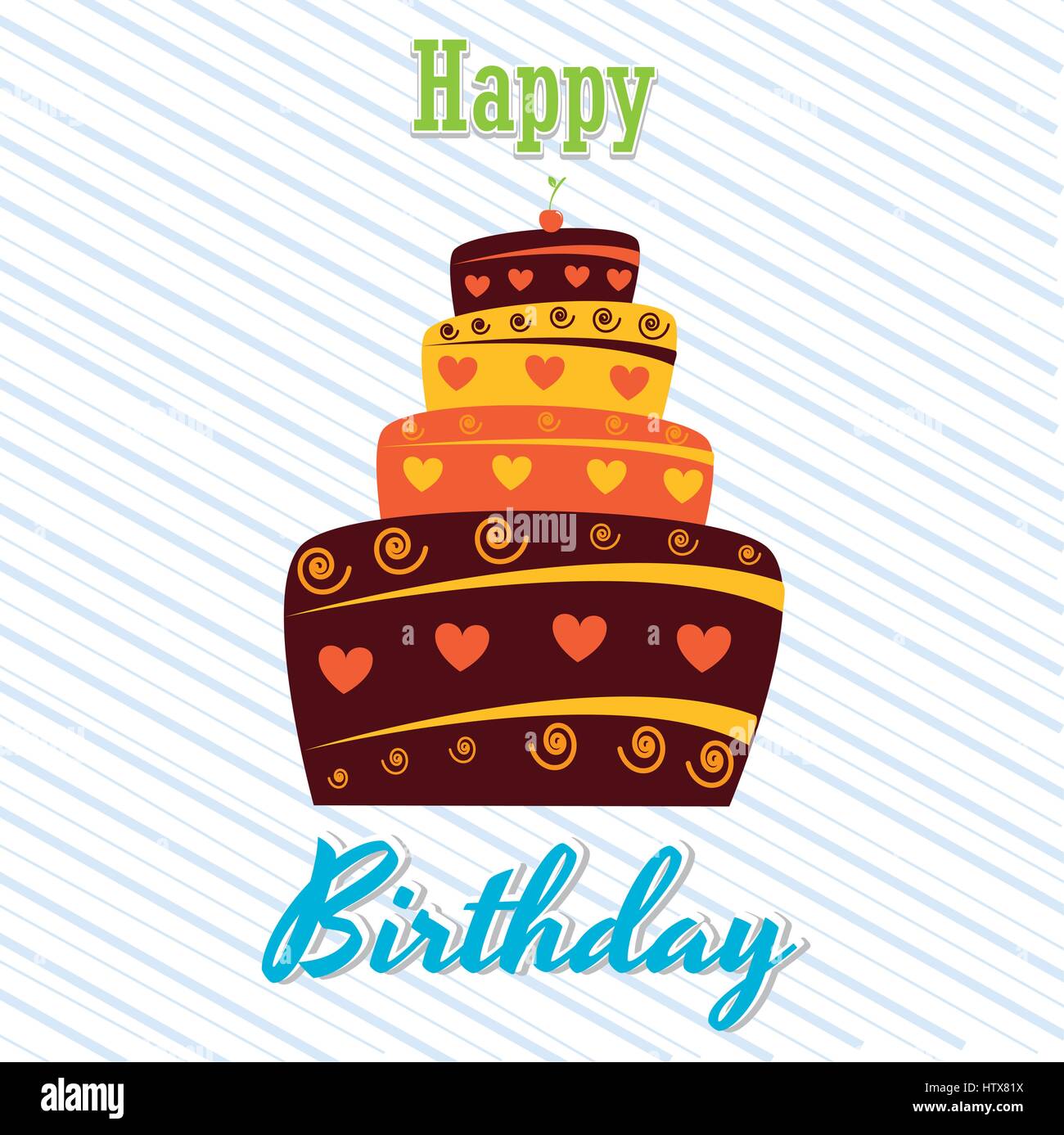 Birthday design over white background vector illustration Stock Vector ...