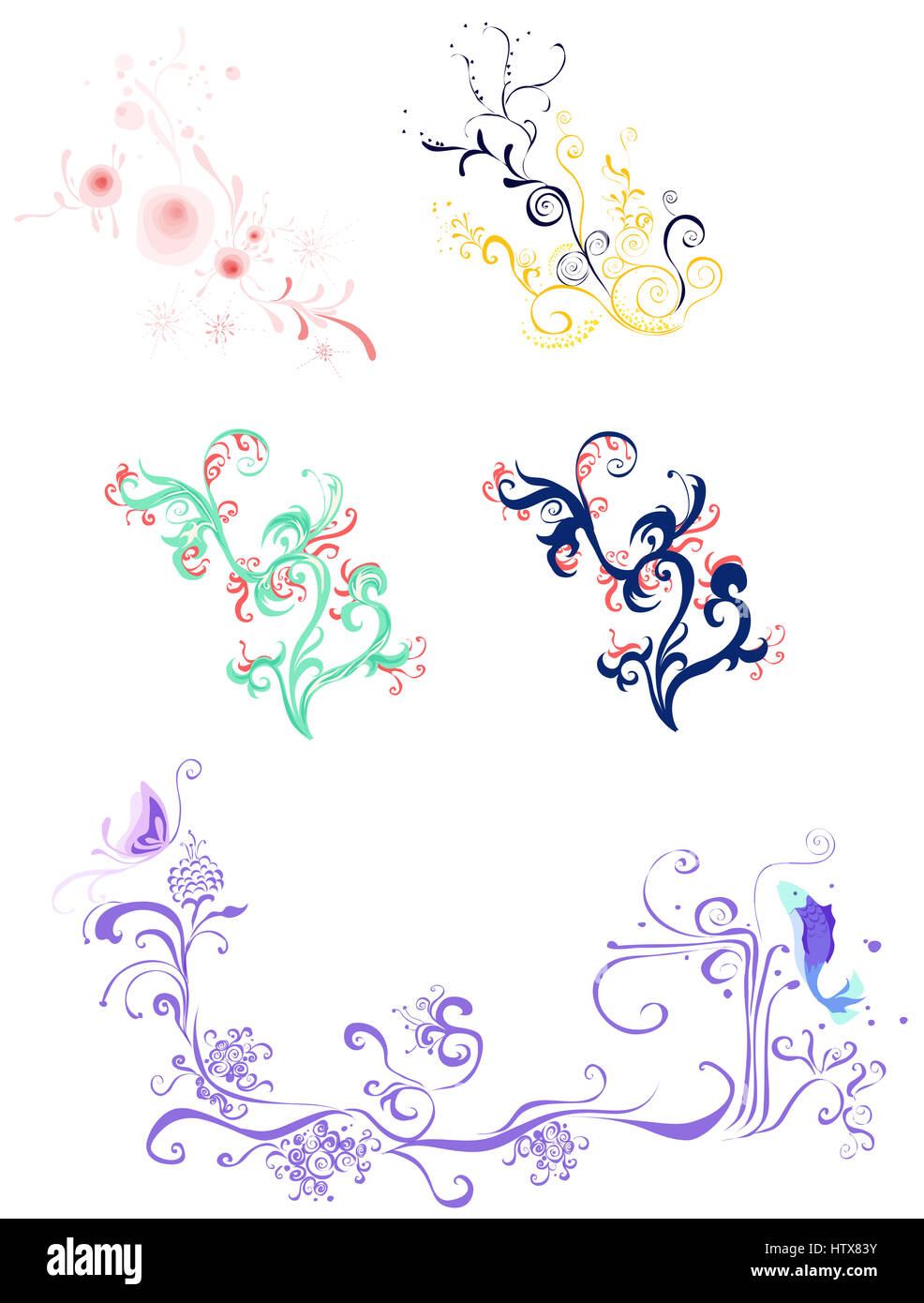 Romantic Language of Flowers 2 Stock Photo - Alamy