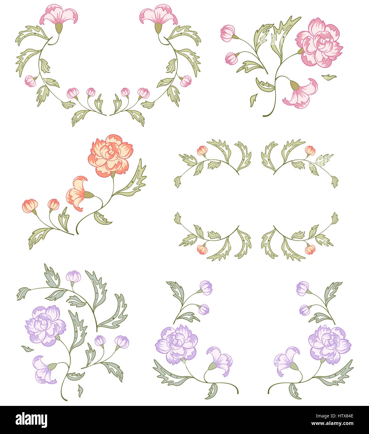 Romantic Language of Flowers 2 Stock Photo - Alamy