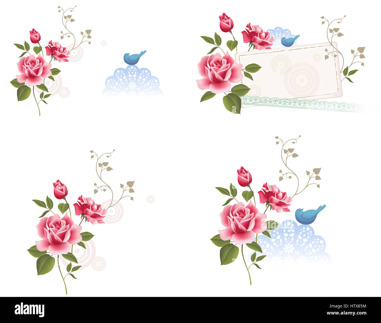 Romantic Language of Flowers 2 Stock Photo - Alamy
