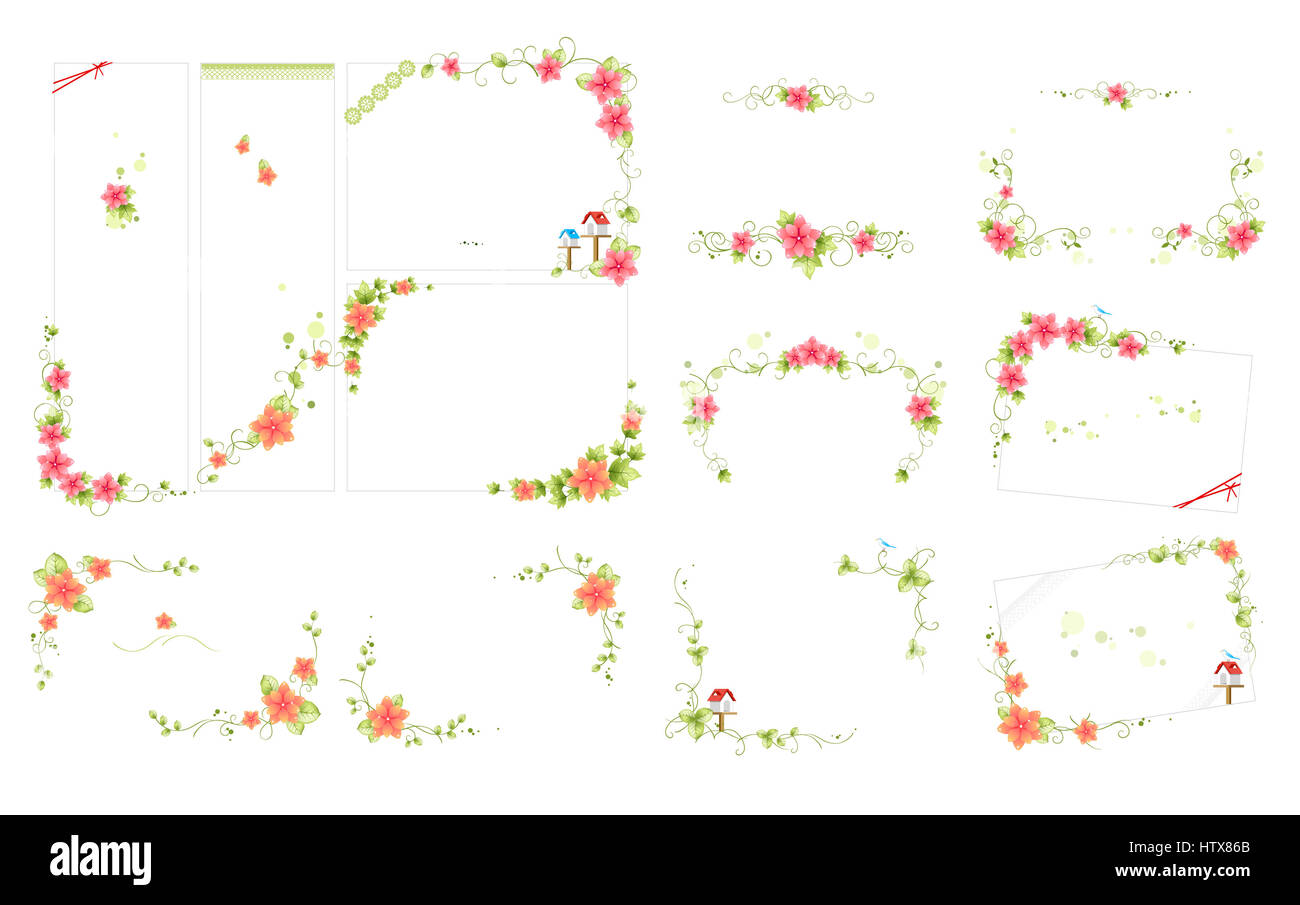 Romantic Language of Flowers 2 Stock Photo - Alamy
