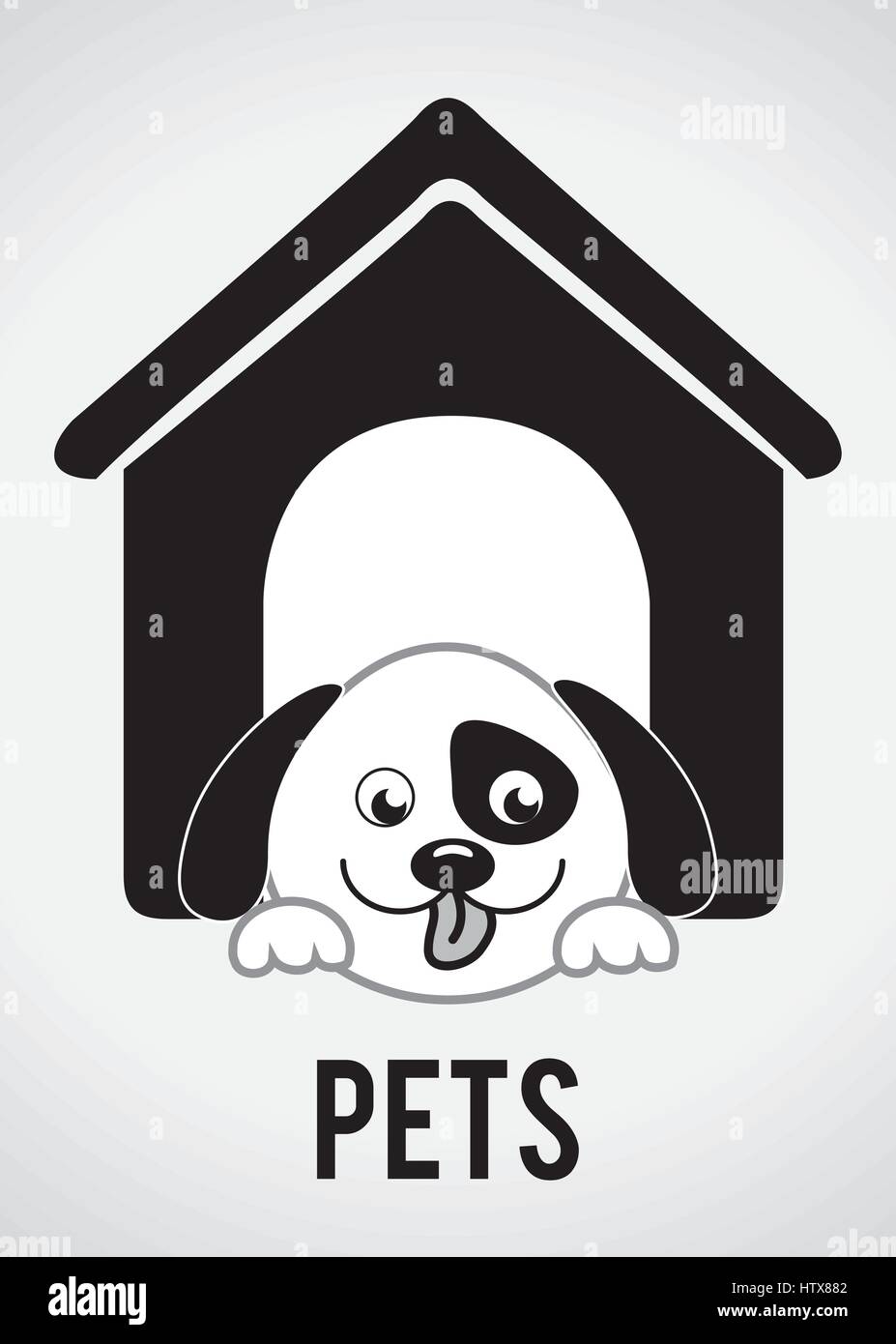 Pet design over gray background vector illustration Stock Vector Image ...