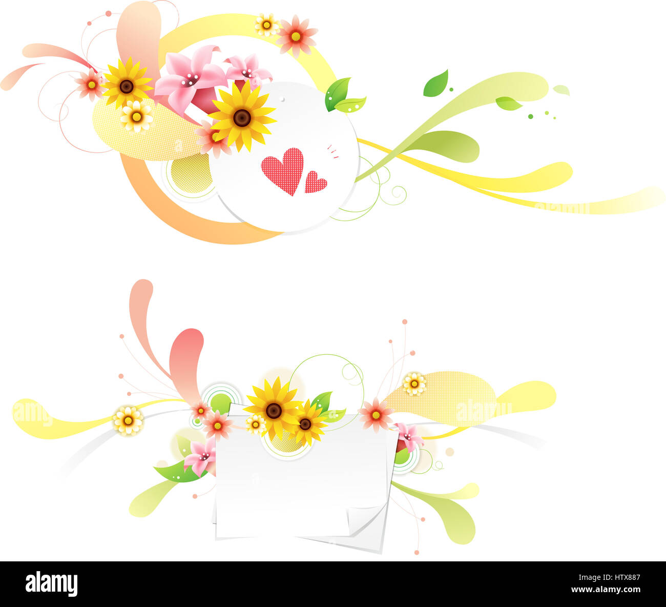 Romantic Language of Flowers 2 Stock Photo - Alamy
