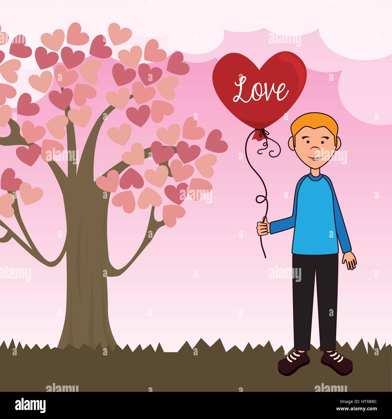 Friend design over landscape background vector illustration Stock ...