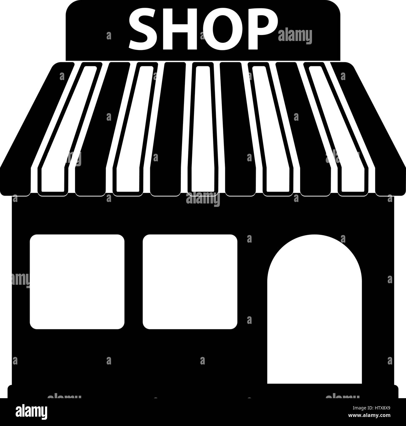 Store icon, modern flat design on a white background Stock Vector Image ...