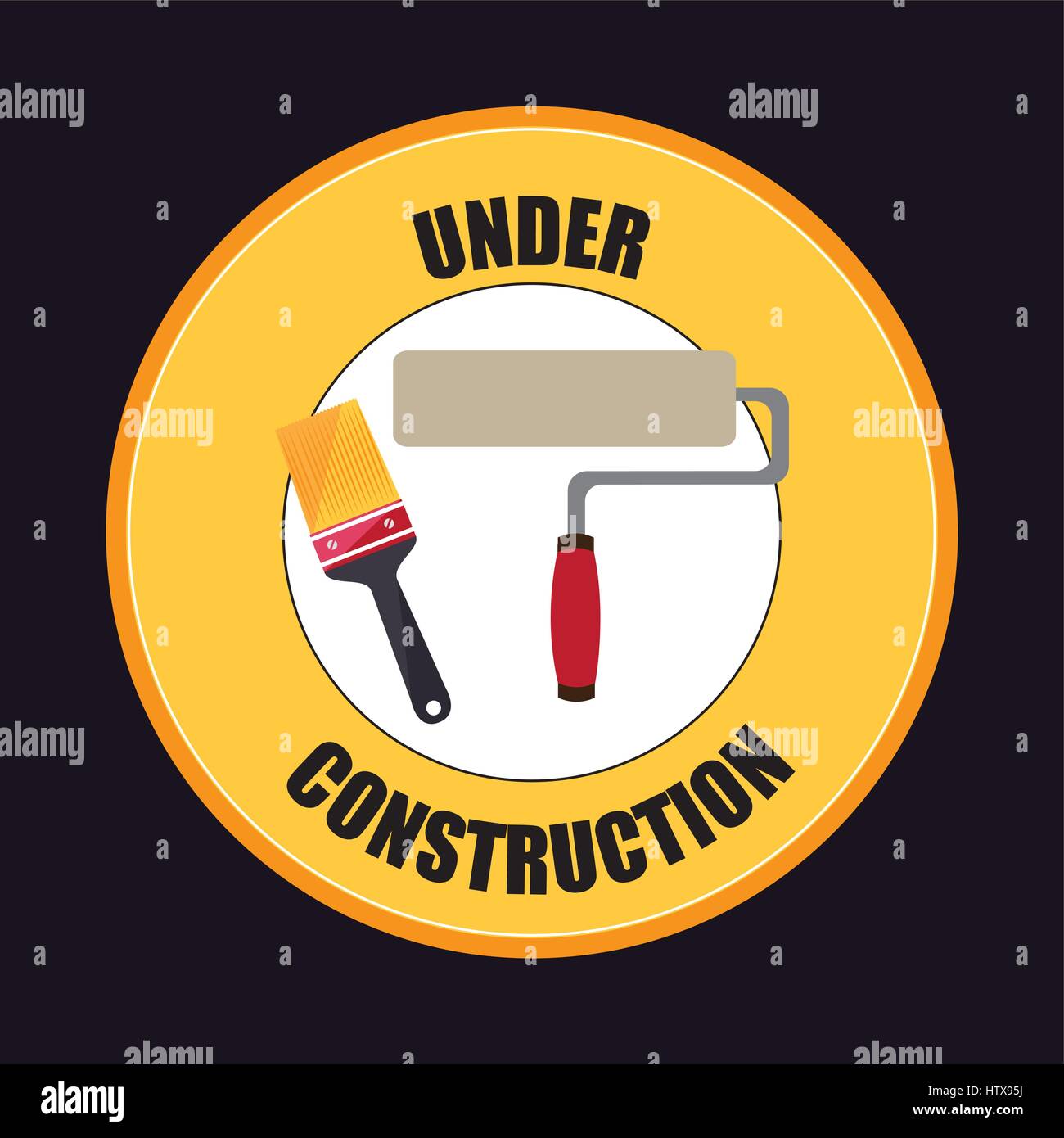Construction design over gray background vector illustration Stock ...