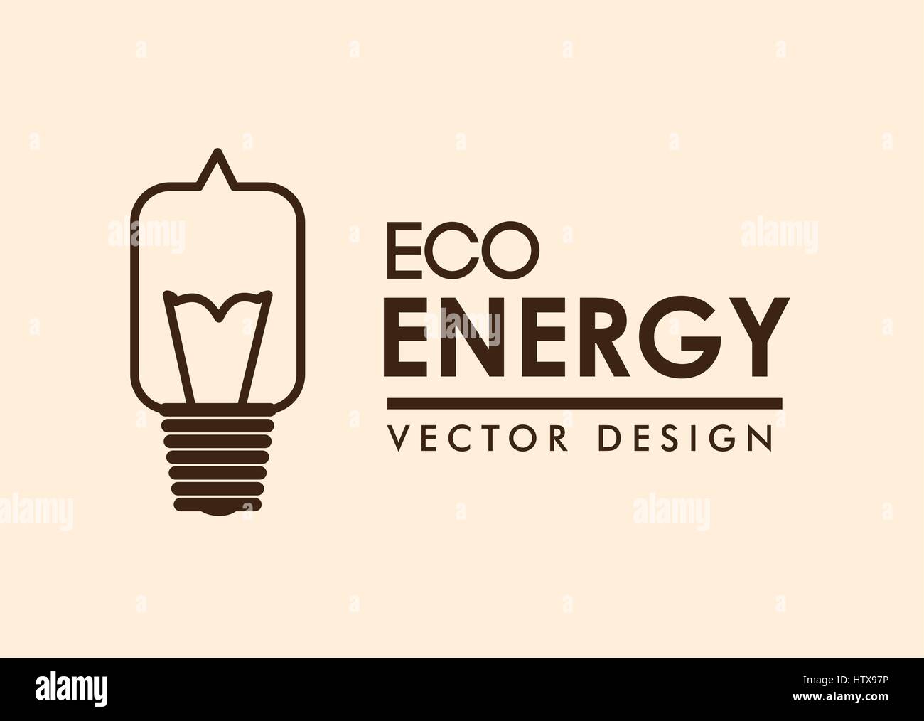 Energy design over beige background vector illustration Stock Vector ...