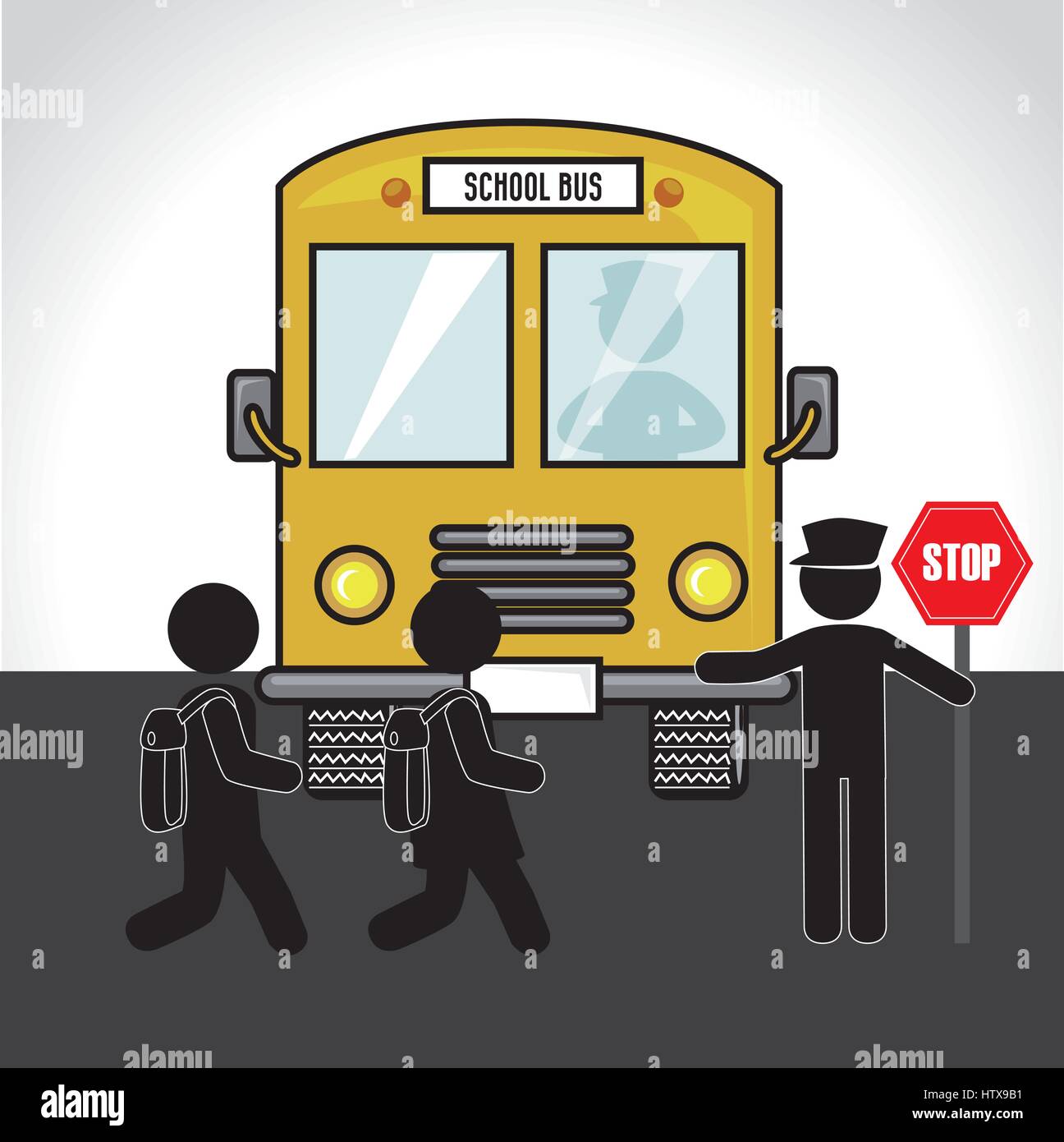 School design over gray background vector illustration Stock Vector ...