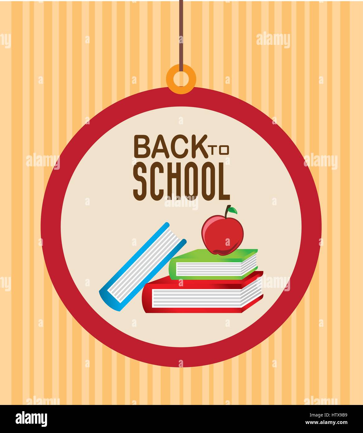 School design over beige background vector illustration Stock Vector ...