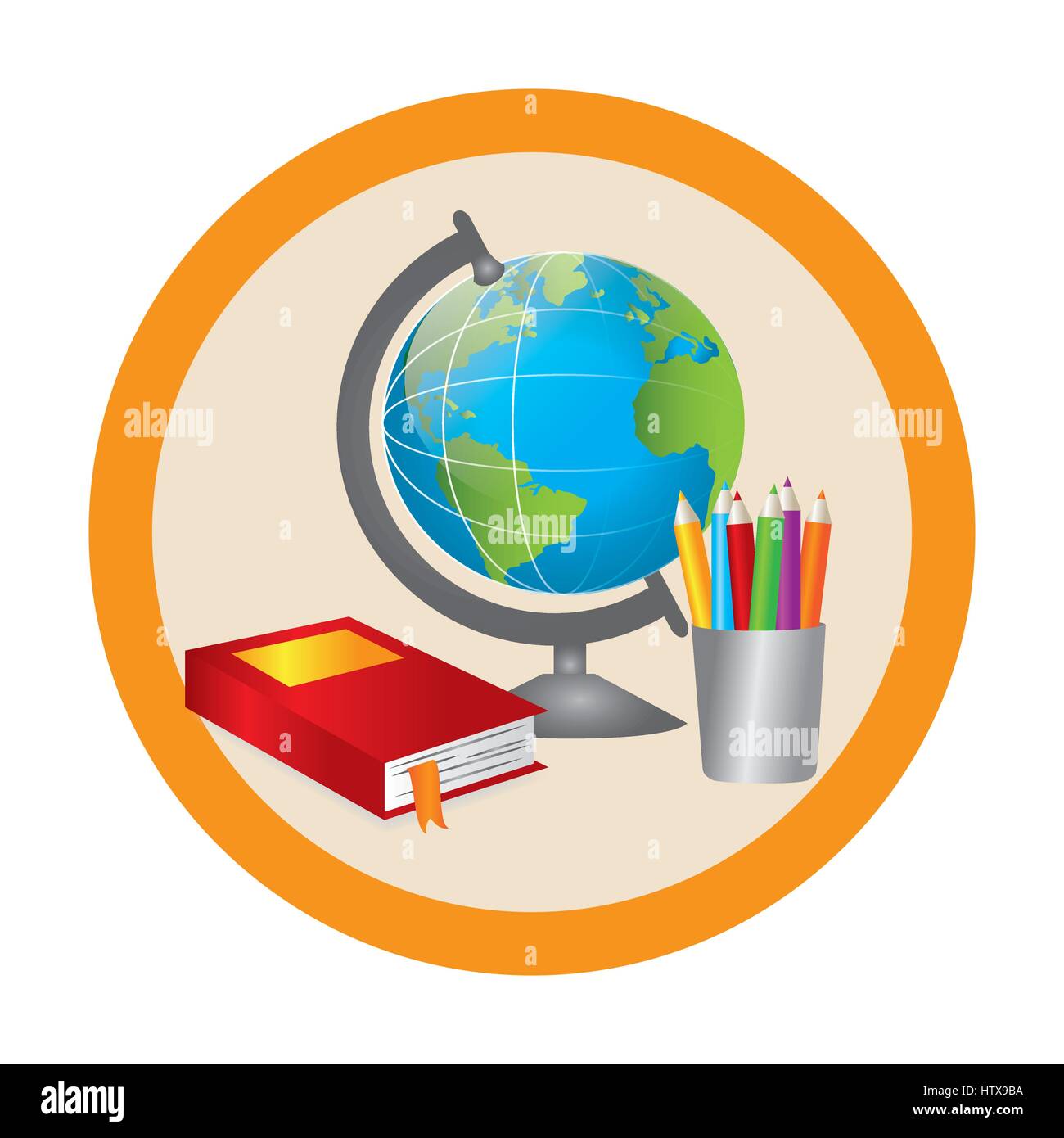 School design over white background vector illustration Stock Vector ...