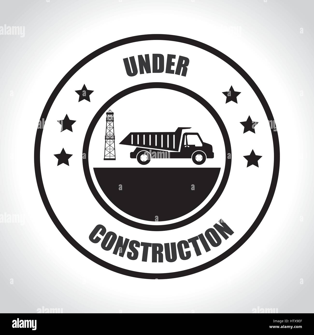 Construction design over white background vector illustration Stock ...