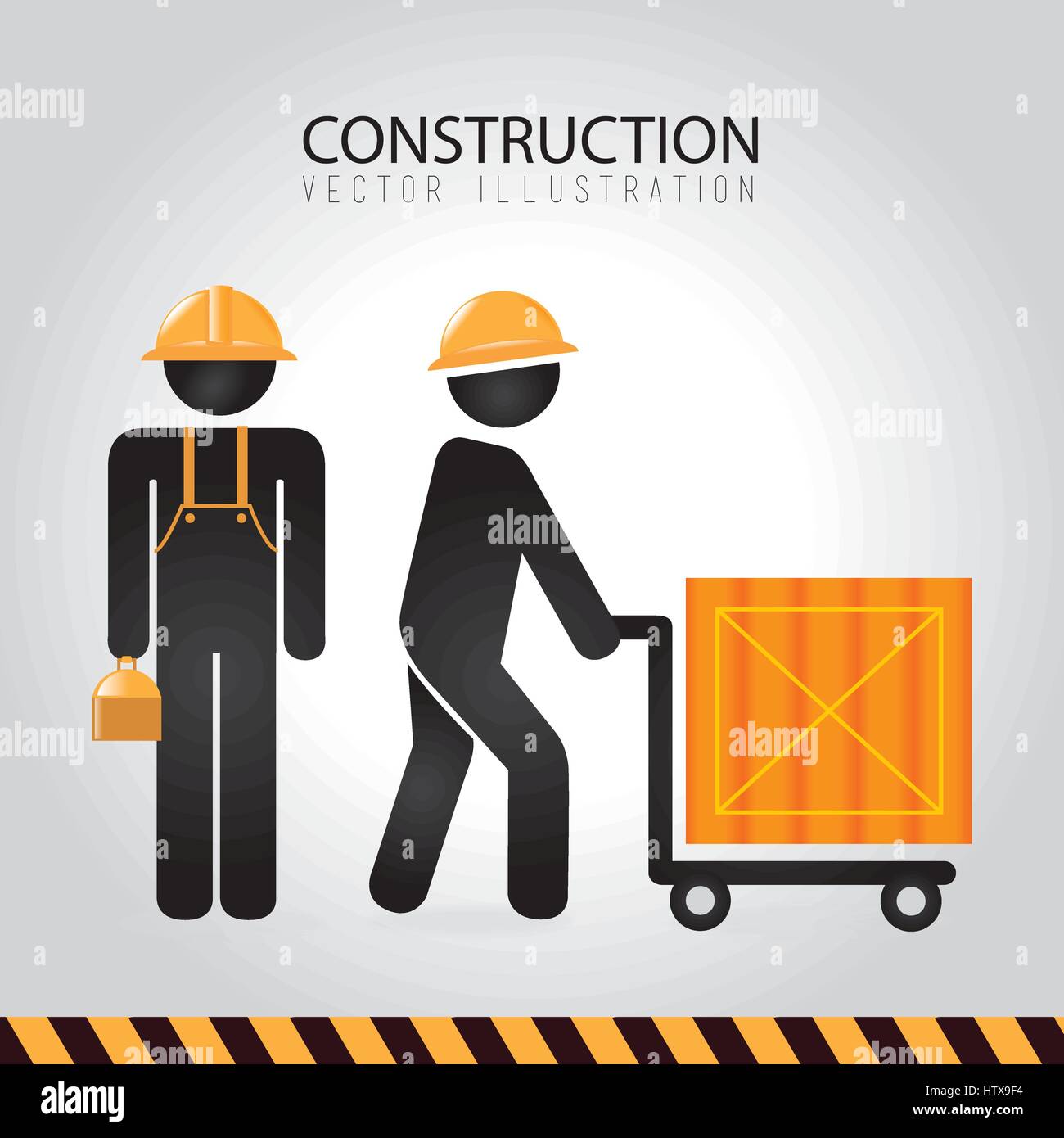 Construction design over gray background vector illustration Stock ...