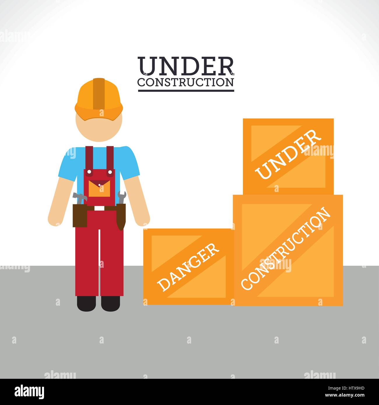 Construction design over white background vector illustration Stock ...