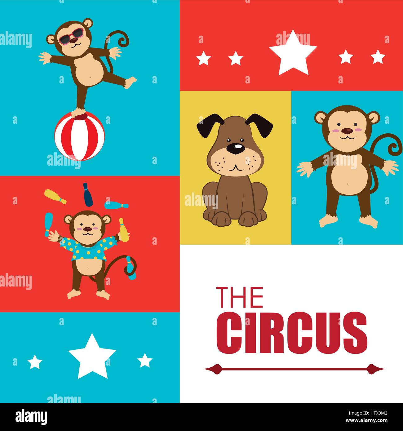 Circus design over colorful background vector illustration Stock Vector ...
