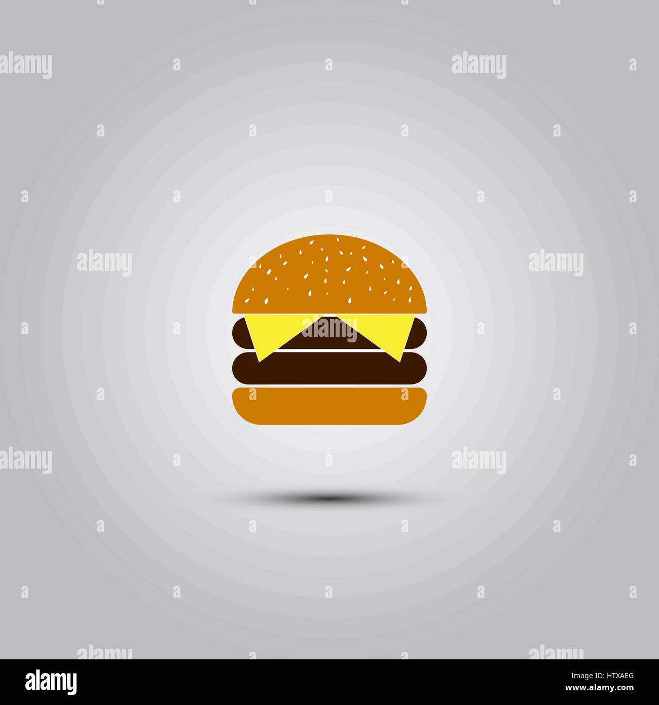 Hamburger icon vector, solid illustration, pictogram isolated on gray ...