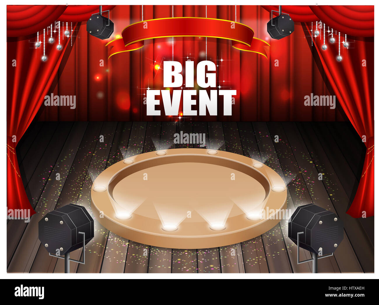 Stage curtain lighting hi-res stock photography and images - Alamy
