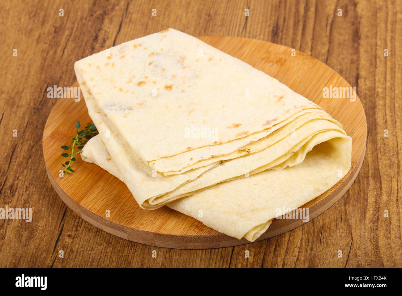 Armenian bread - lavash on the wood background Stock Photo - Alamy