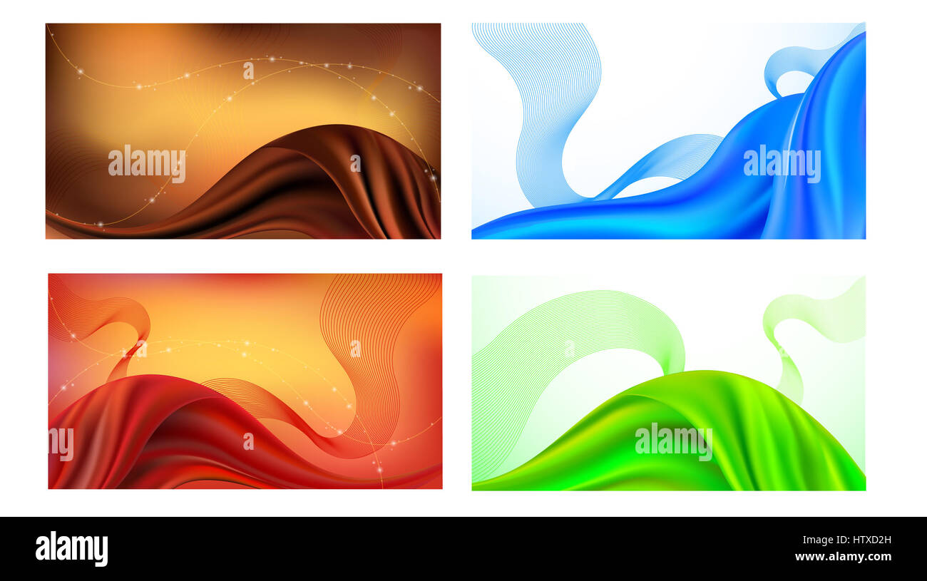 Curved Colored Ribbon Stock Photo - Alamy