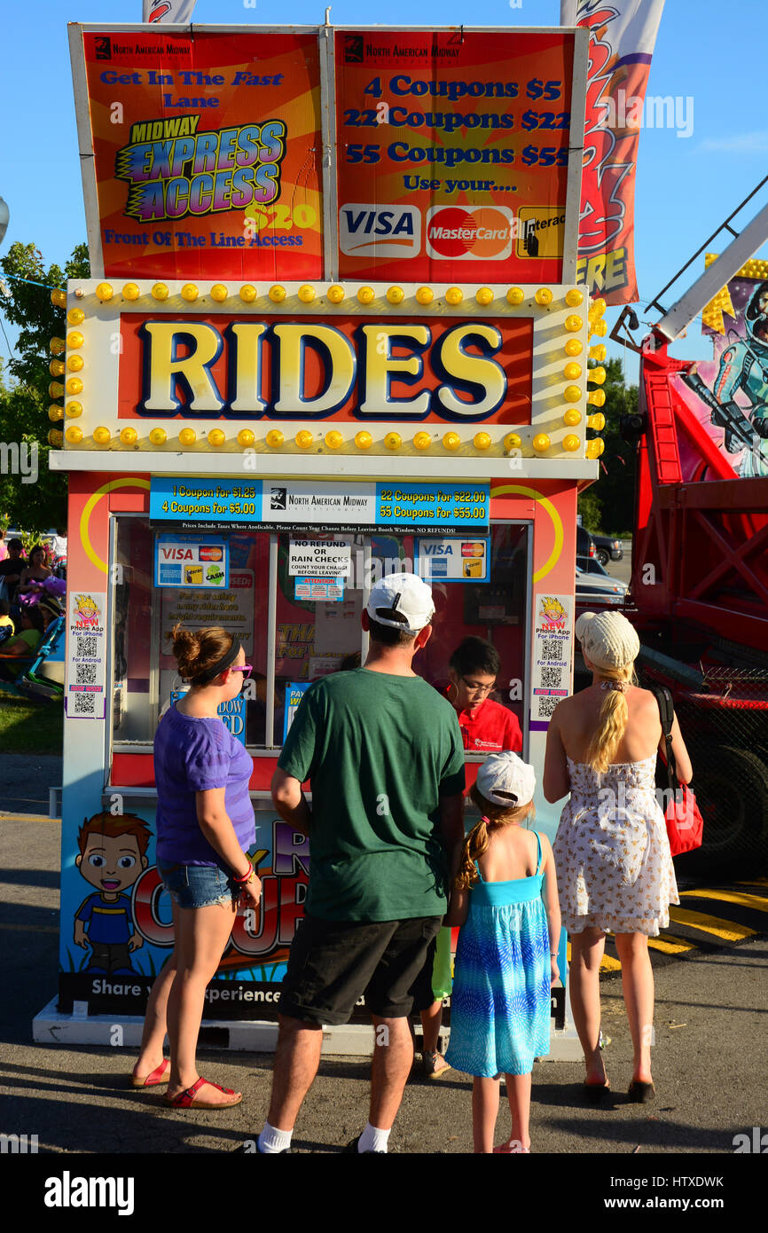 CNE rides boothToronto, Canada Stock Photo - Alamy
