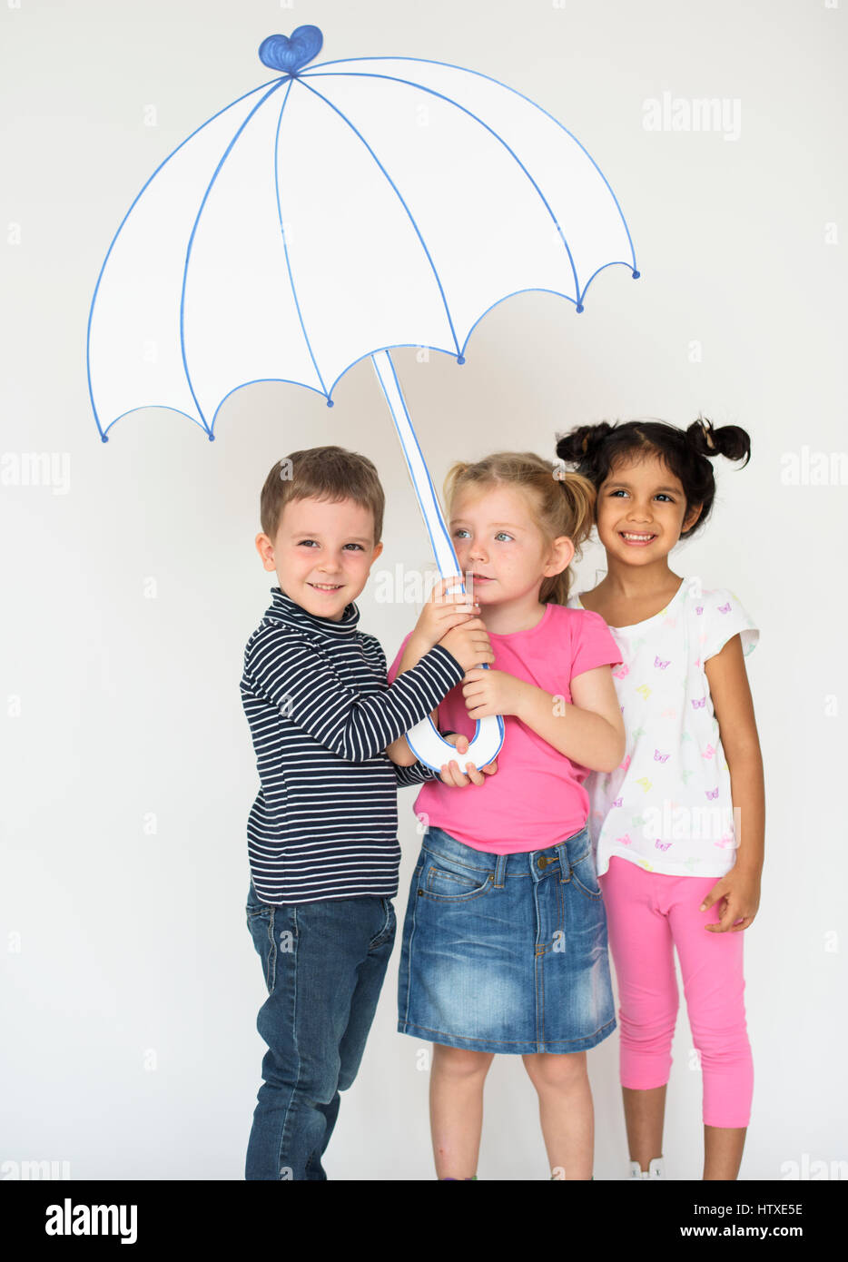 Studio People Kid Model Shoot Race Stock Photo - Alamy