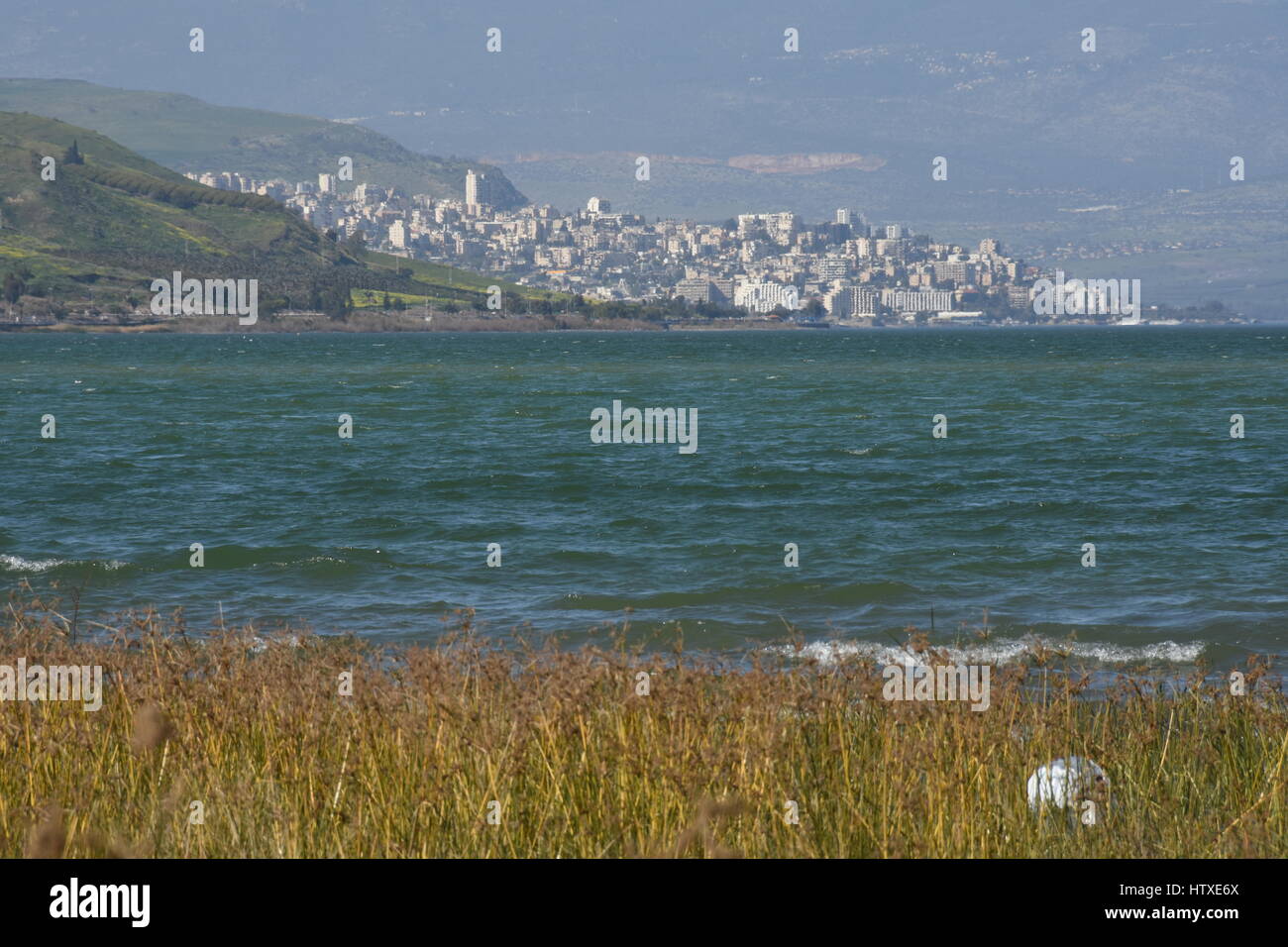 The sea of Galilee and Tiberias Stock Photo - Alamy