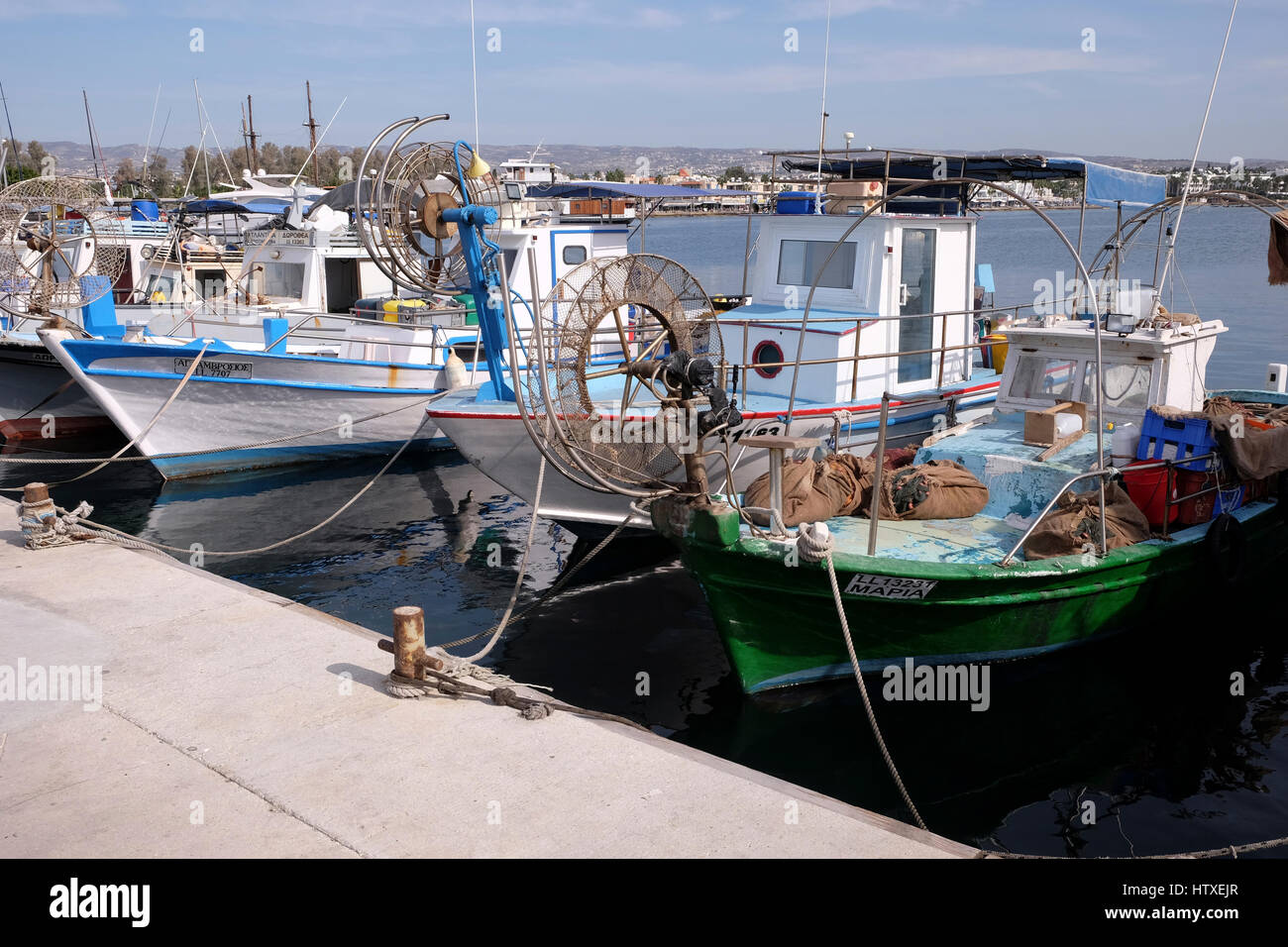 Colourful fishing boats in cyprus hi-res stock photography and images ...