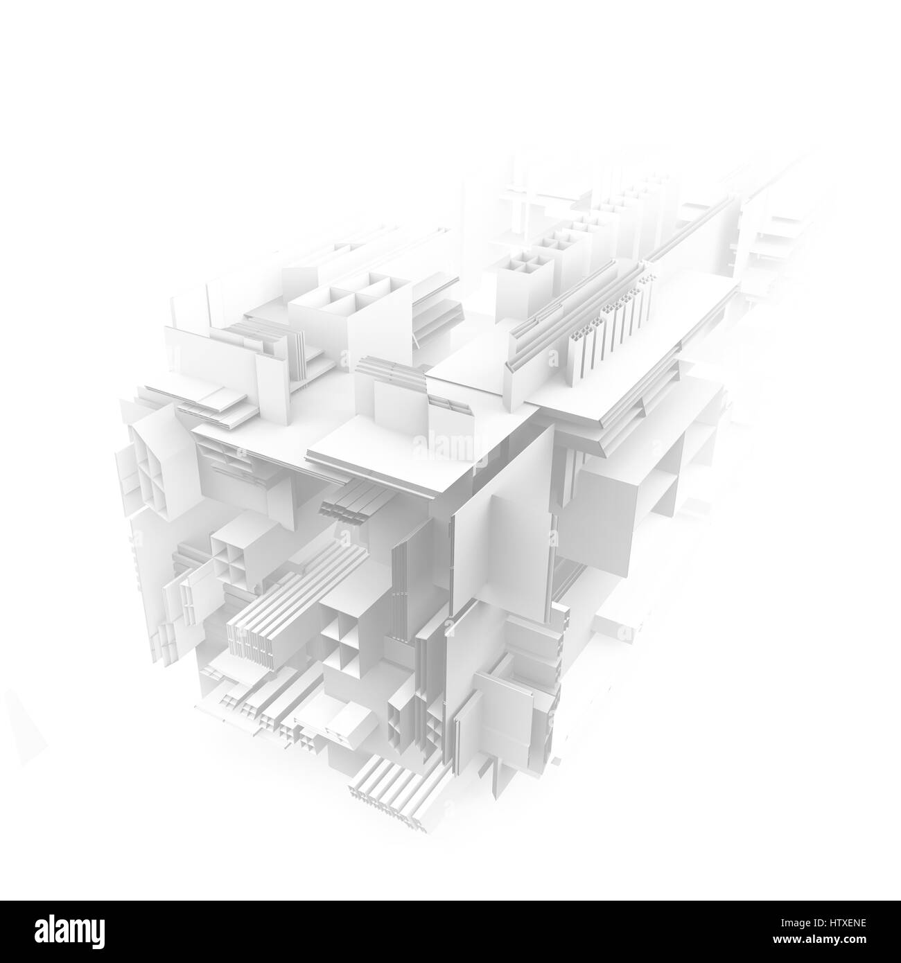 Light Abstract Modern Architecture Background 3d Rendering 3d