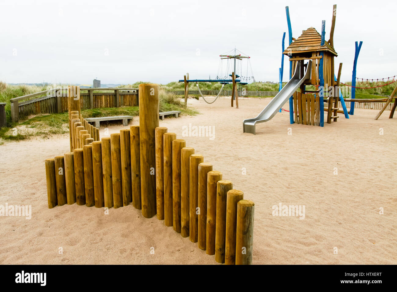 Children's playground Montrose, Scotland Stock Photo - Alamy