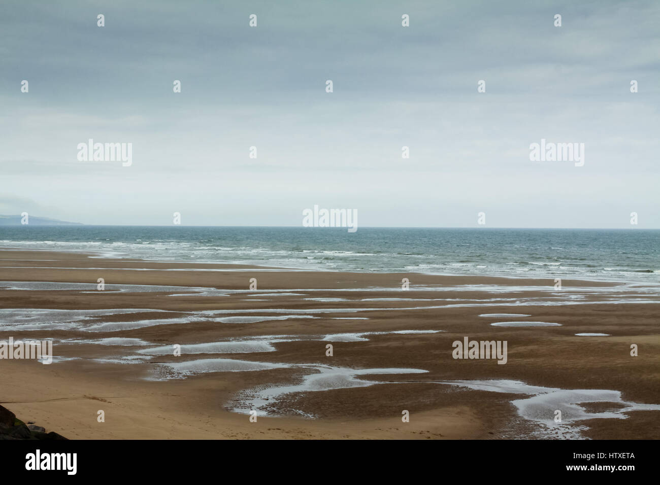 Lonely deserted beach, Montrose, Scotland Stock Photo - Alamy