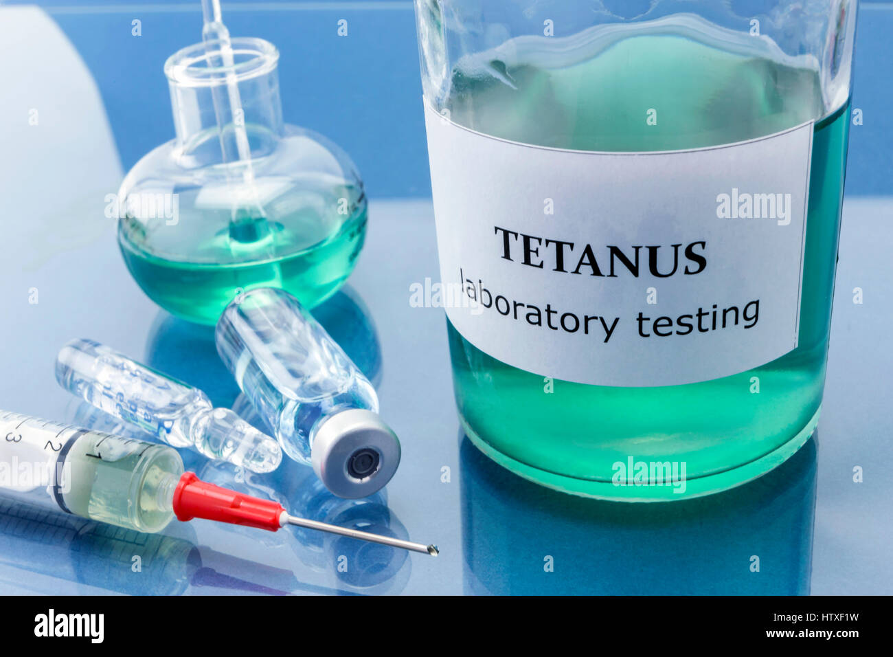 Sample of tetanus in laboratory, concept of health Stock Photo - Alamy