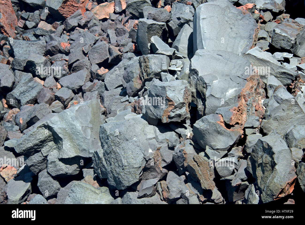 Old Lava Stone in the Peak of the Furnace Caldera, Reunion, France ...