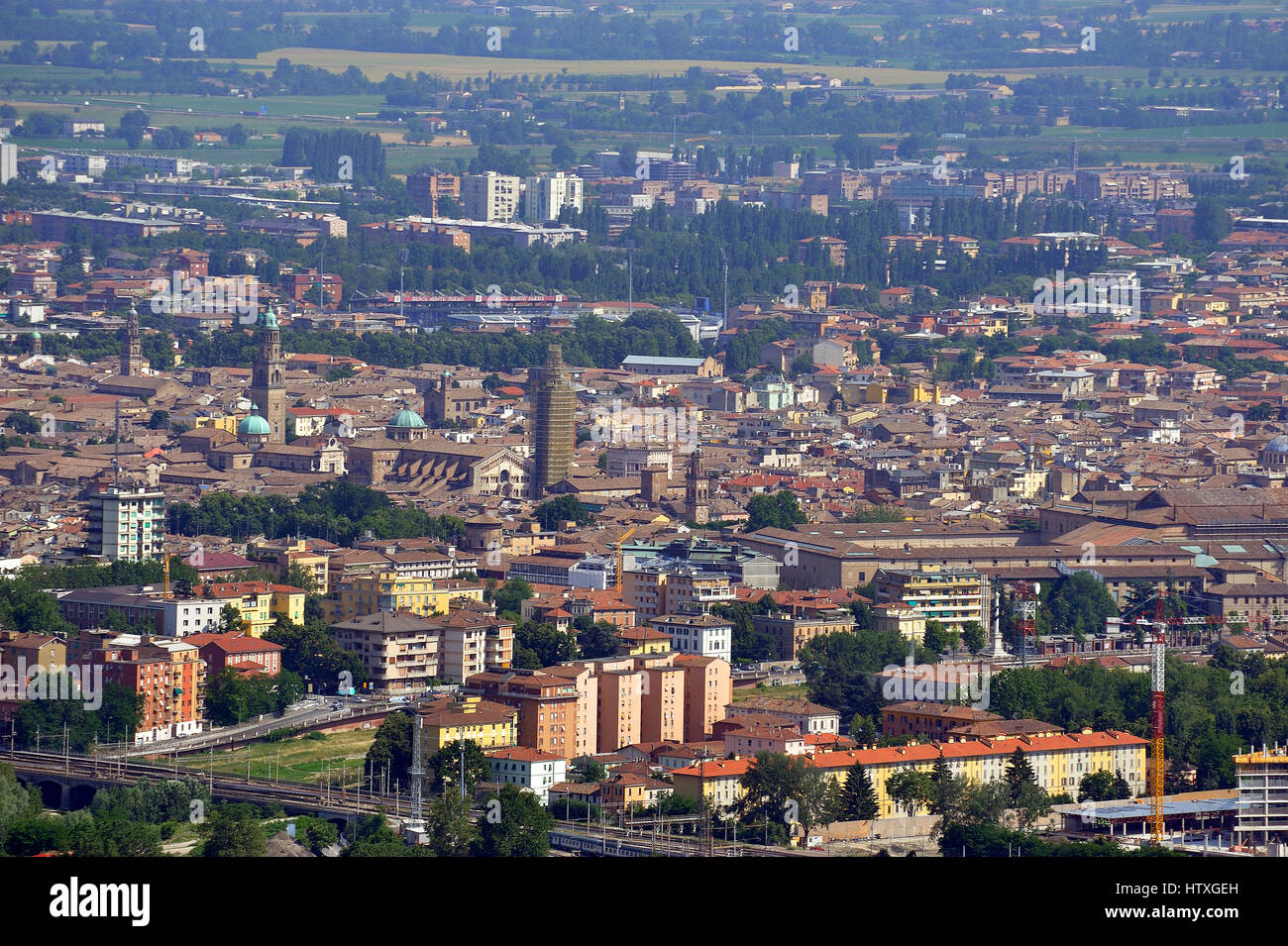 Aerial view of Parma, Italy Stock Photo - Alamy