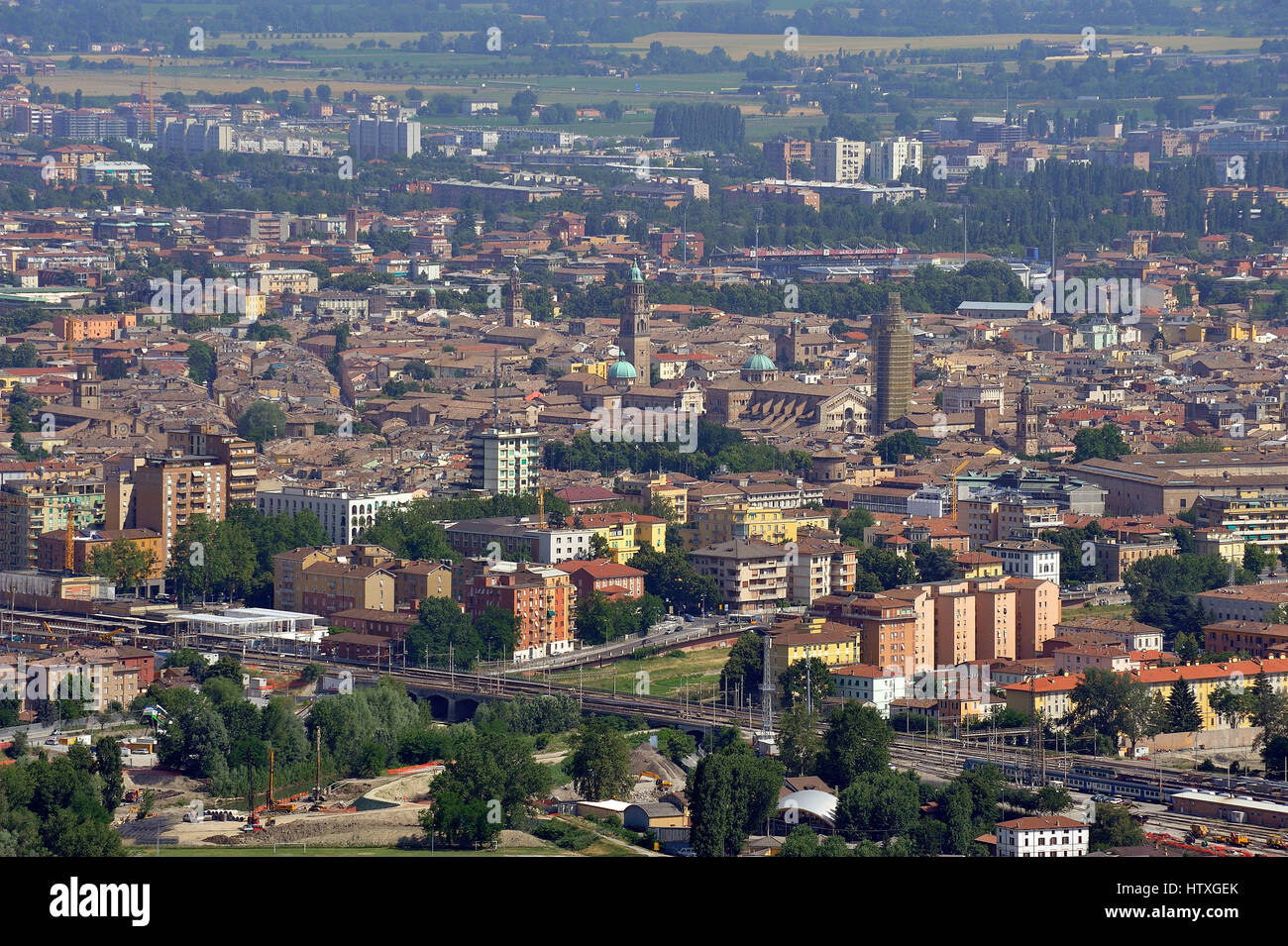 Aerial view of Parma, Italy Stock Photo - Alamy