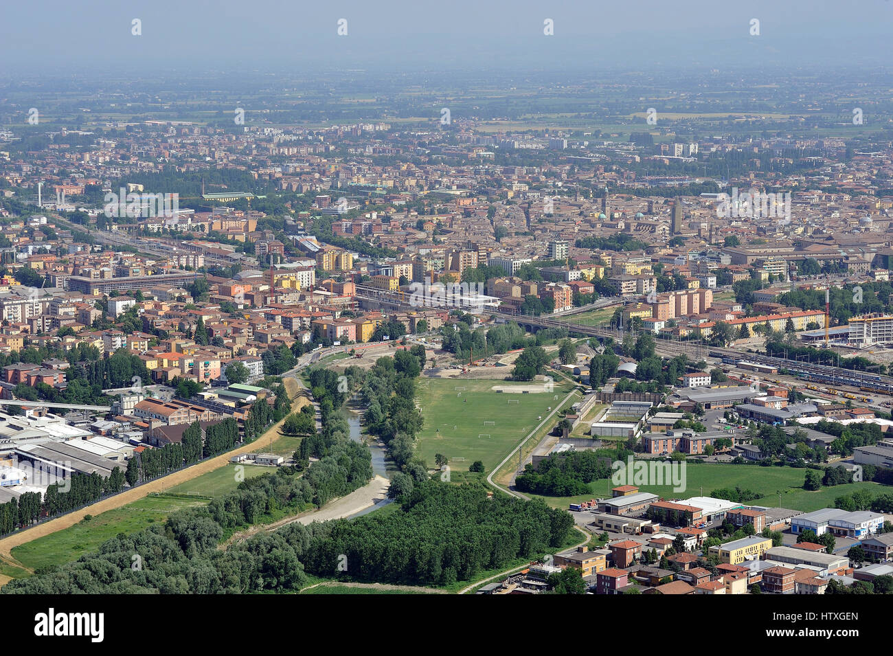Aerial view of Parma, Italy Stock Photo - Alamy
