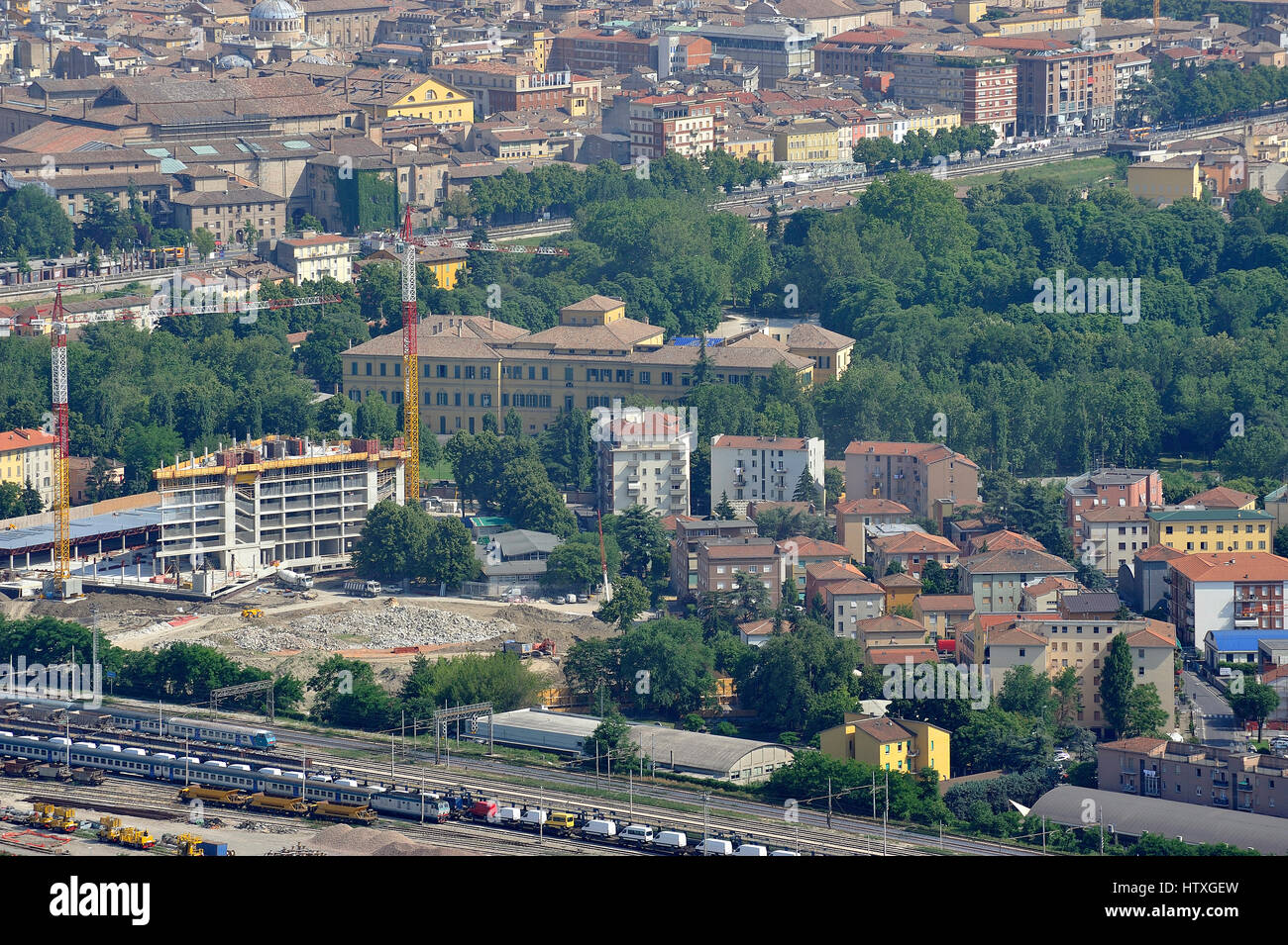 Aerial view of Parma, Italy Stock Photo - Alamy