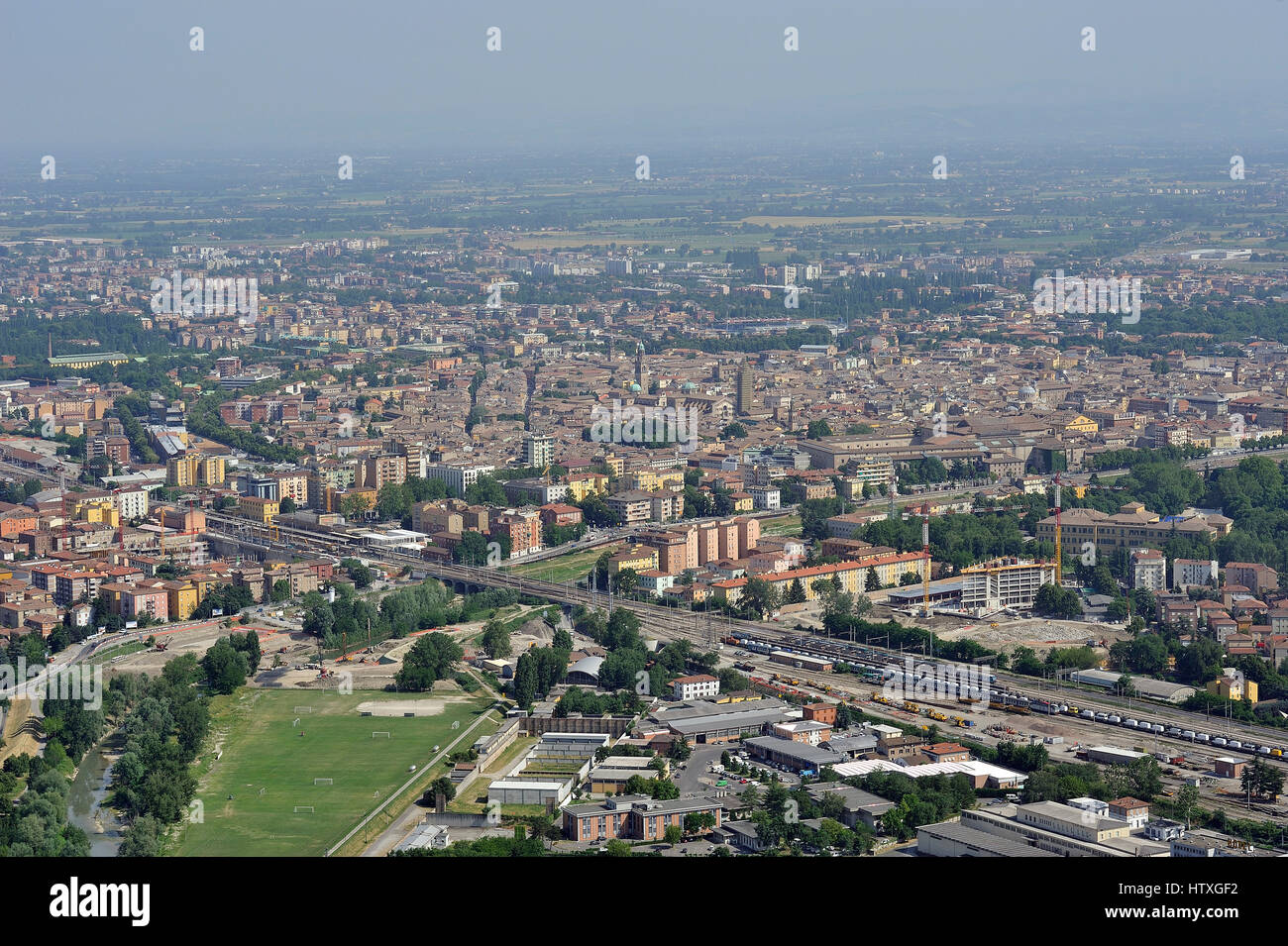 Aerial view of Parma, Italy Stock Photo - Alamy