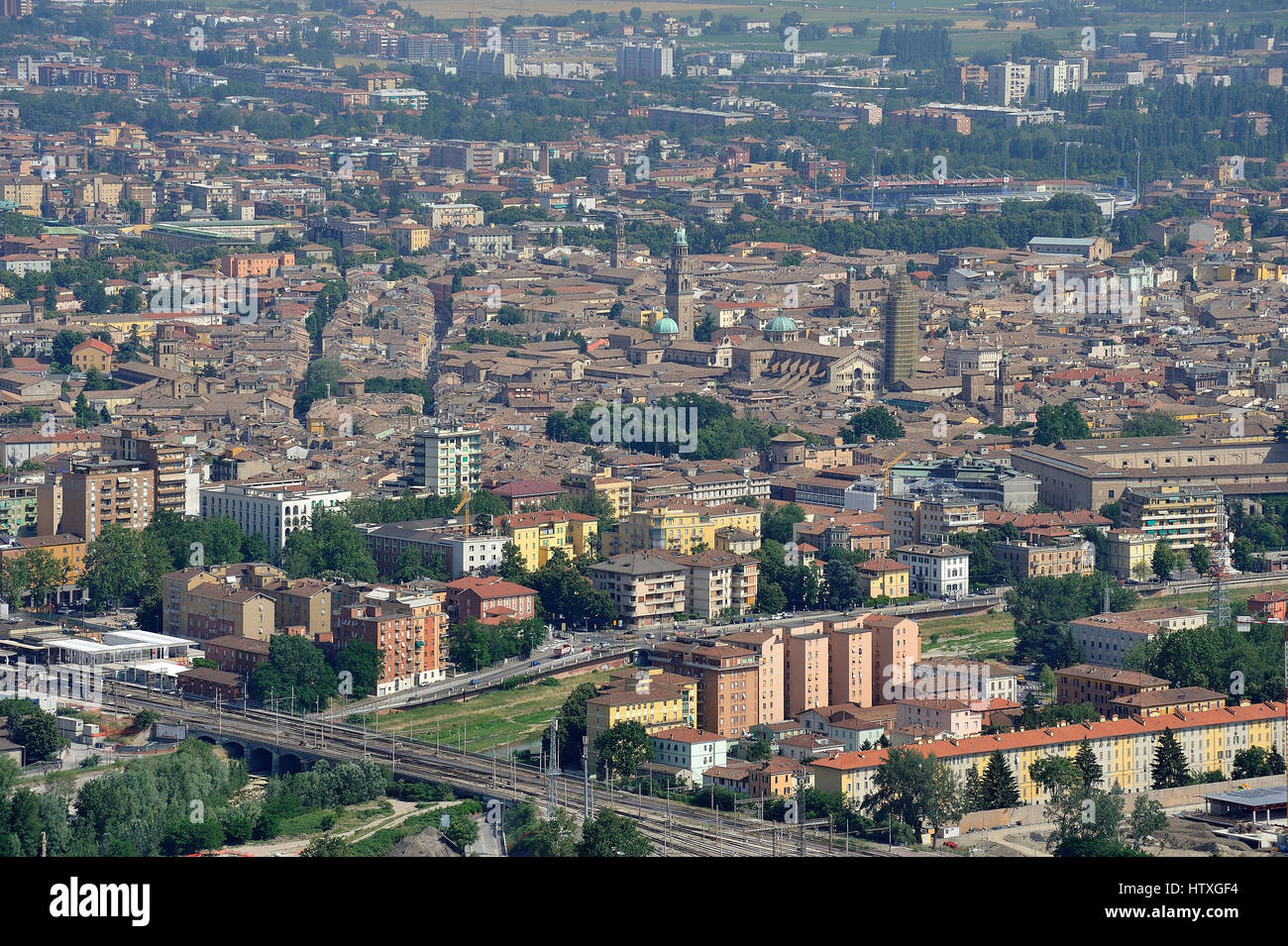 Aerial view of Parma, Italy Stock Photo - Alamy