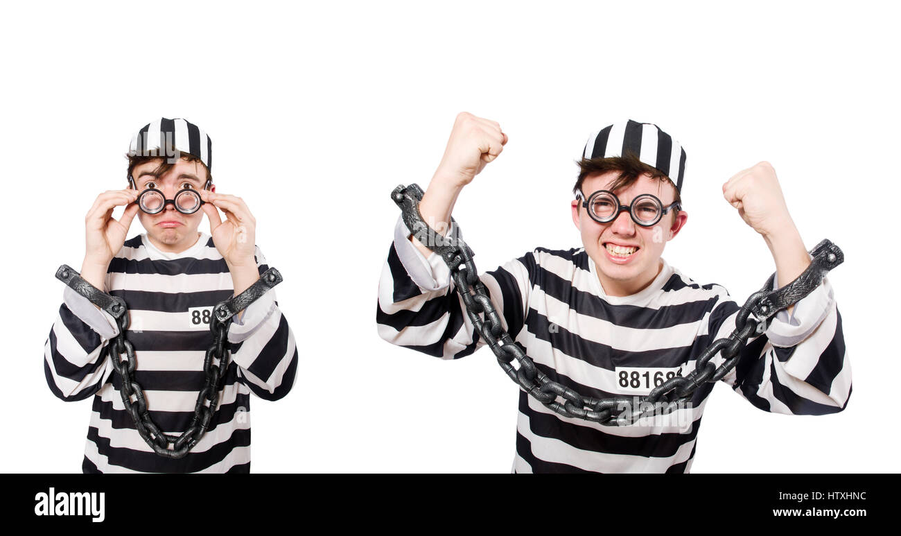 Funny prison inmate in concept Stock Photo - Alamy