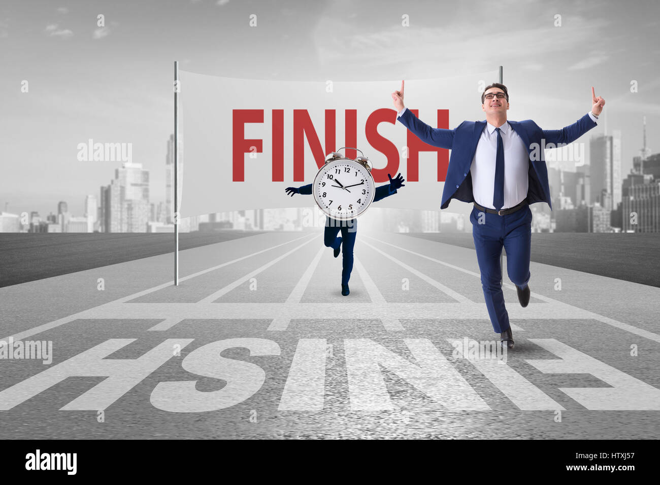 Businessman failing to meet the challenging deadlines Stock Photo - Alamy