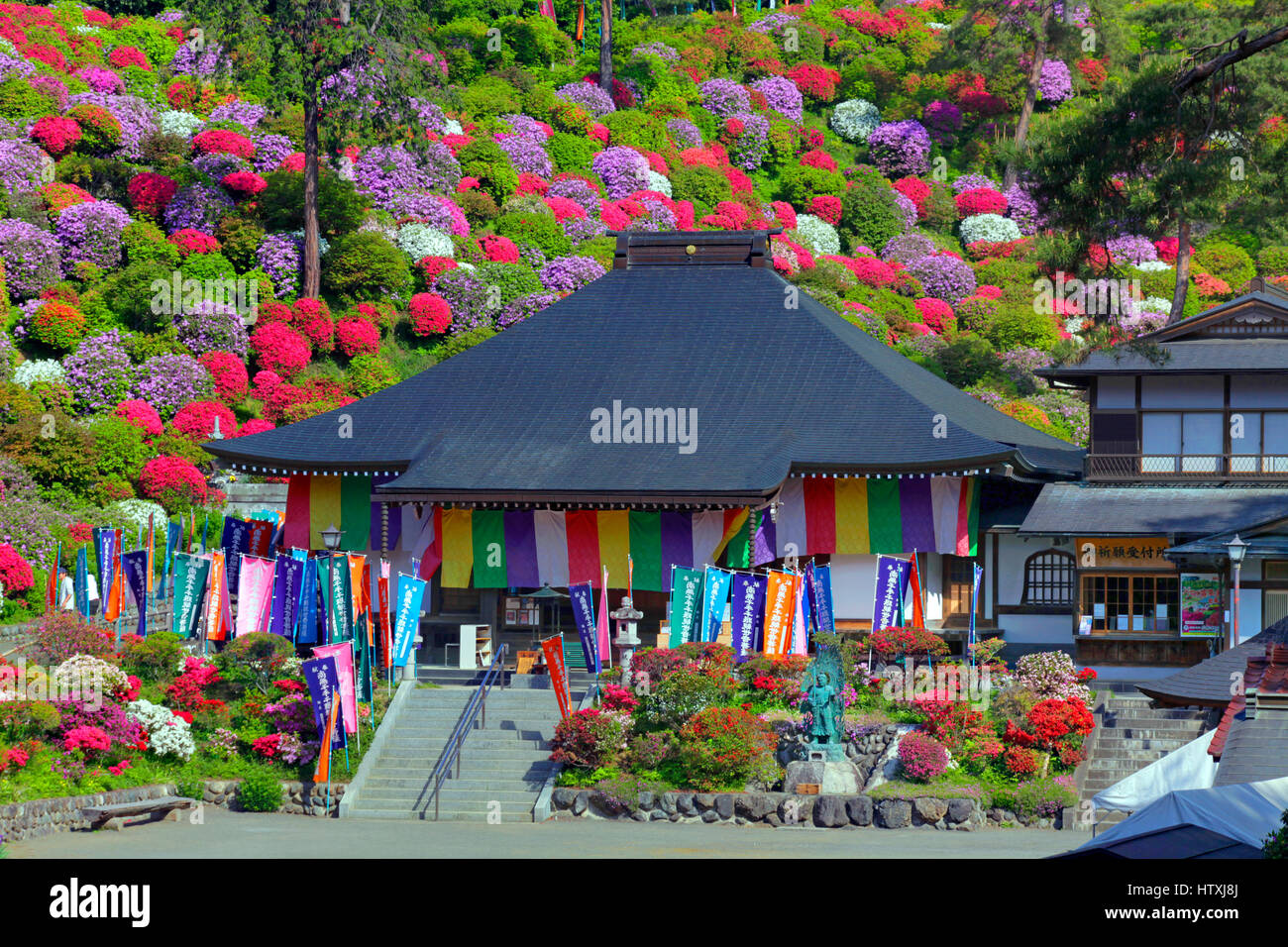 The Azareas Shiofune Kannon Temple Ome city Tokyo Japan Stock Photo - Alamy