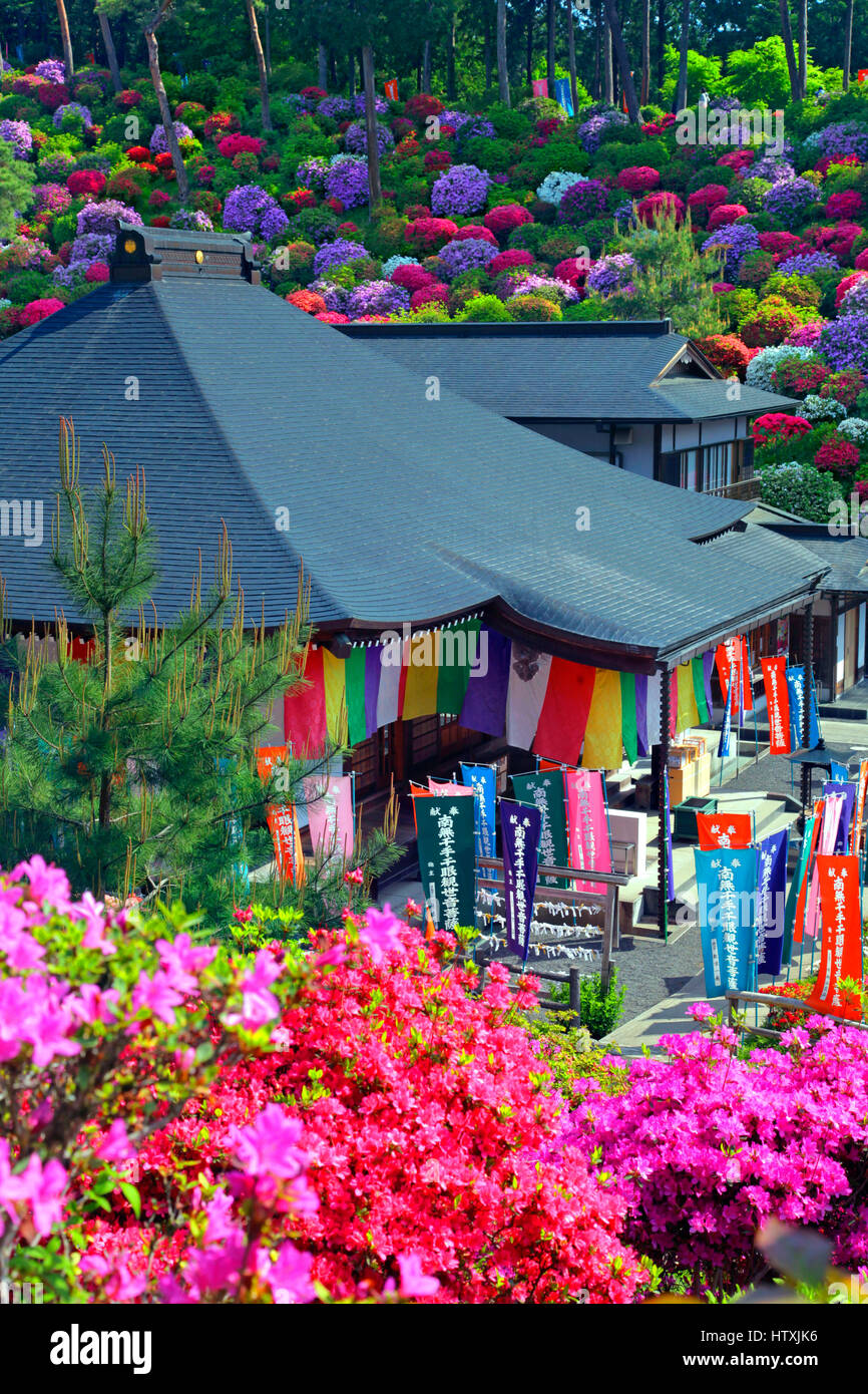 The Azareas Shiofune Kannon Temple Ome city Tokyo Japan Stock Photo - Alamy